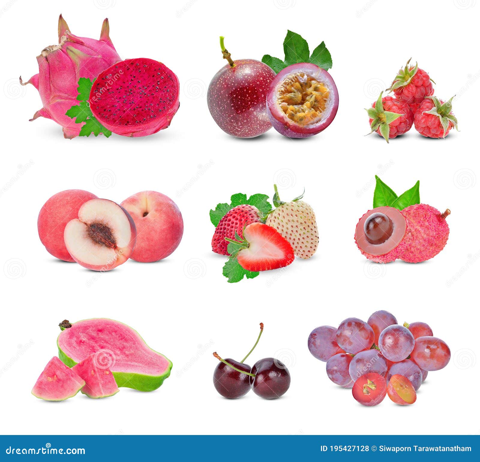 Fruto Rojo Aislado En Fondo Blanco Foto de archivo - Imagen de dieta ...