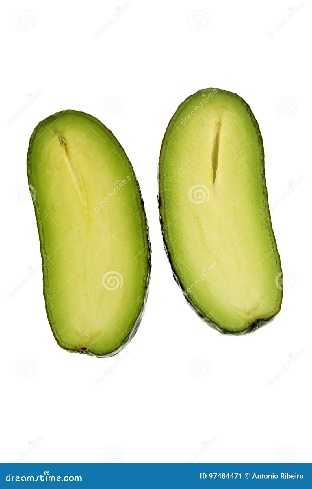 Fruto Sem Sementes Do Abacate Imagem de Stock - Imagem de forma ...