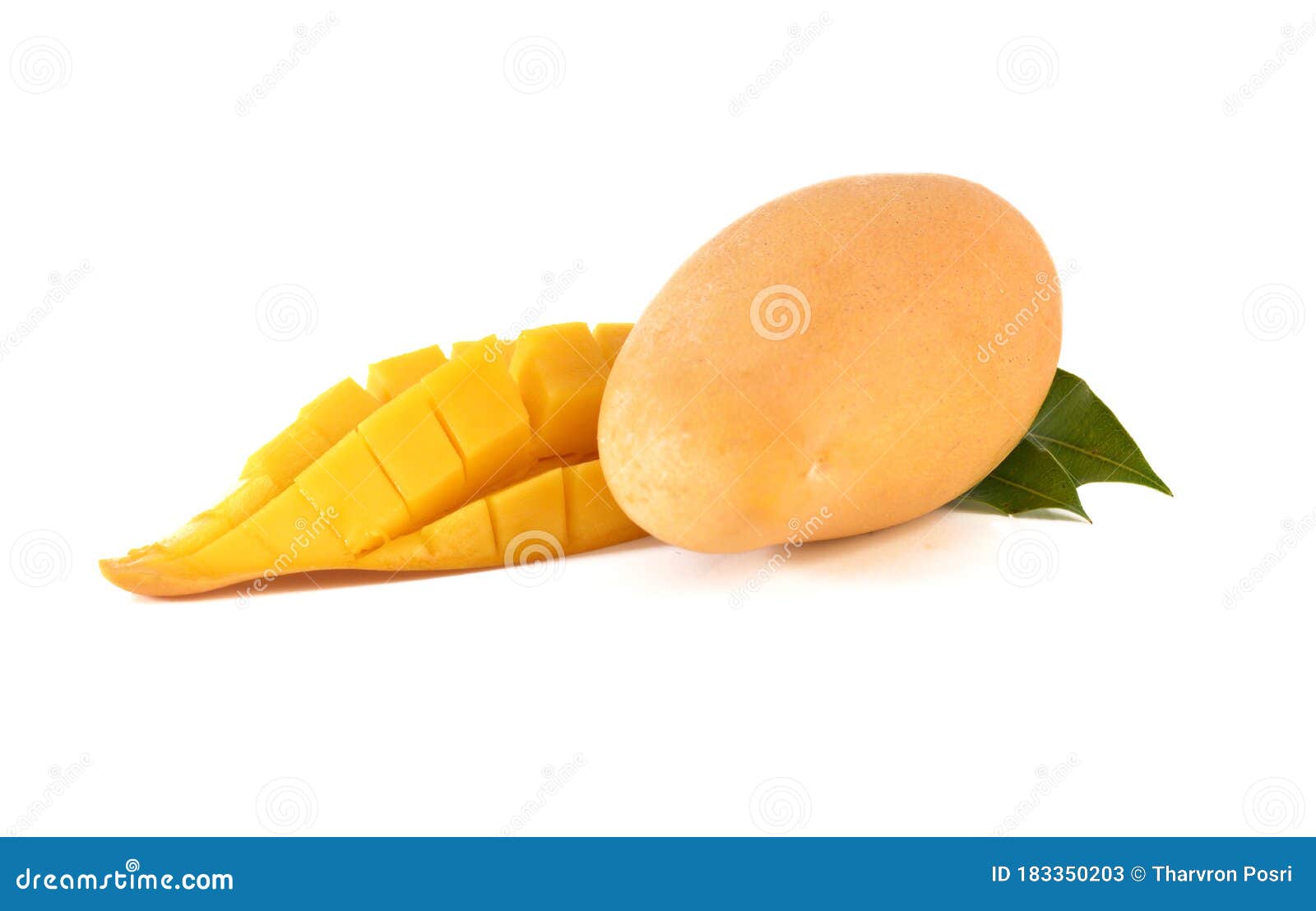 Frutos De Mango Aislados En Fondo Blanco Imagen de archivo - Imagen de ...