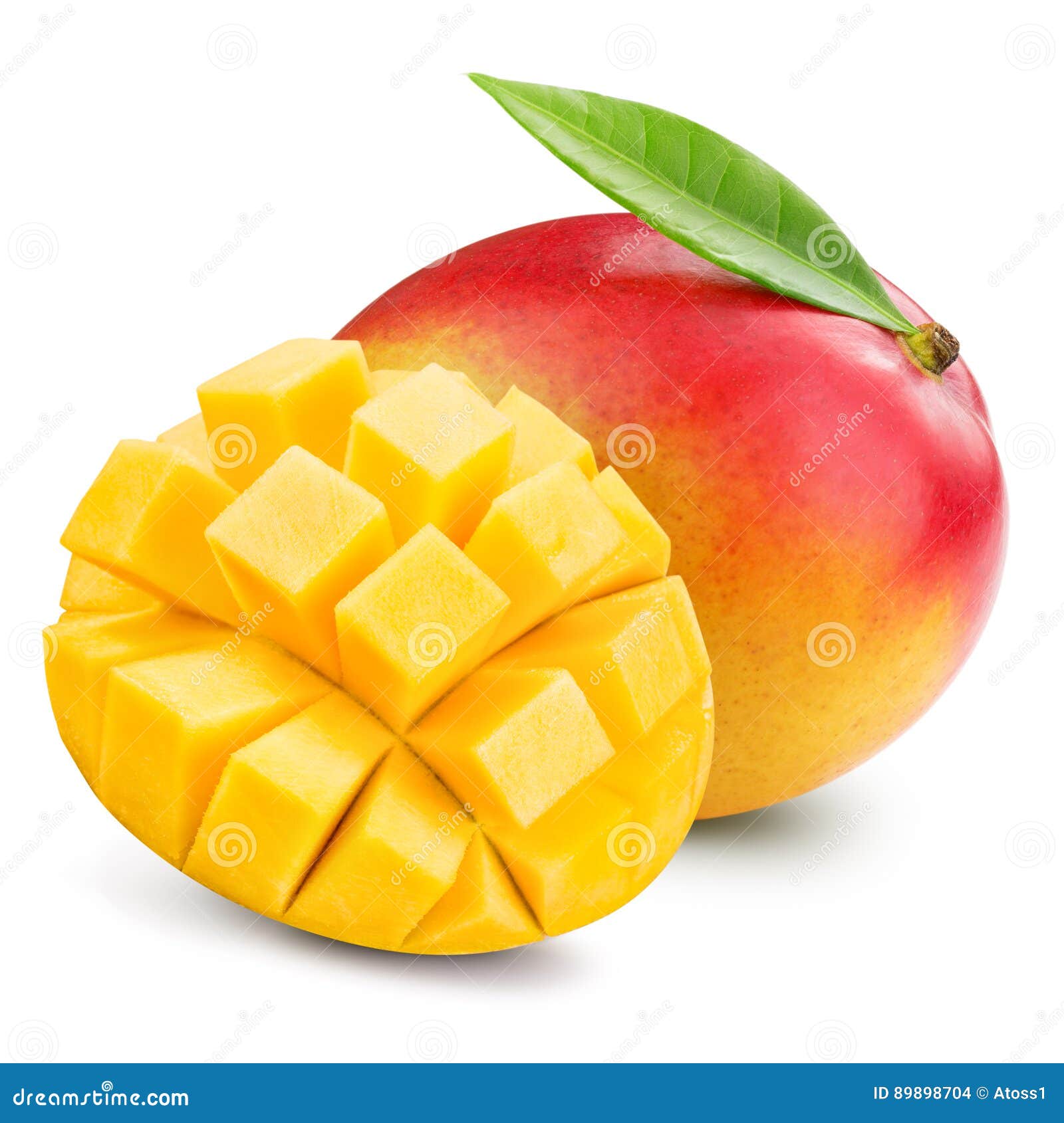 Frutta del mango isolata fotografia stock. Immagine di parte - 89898704