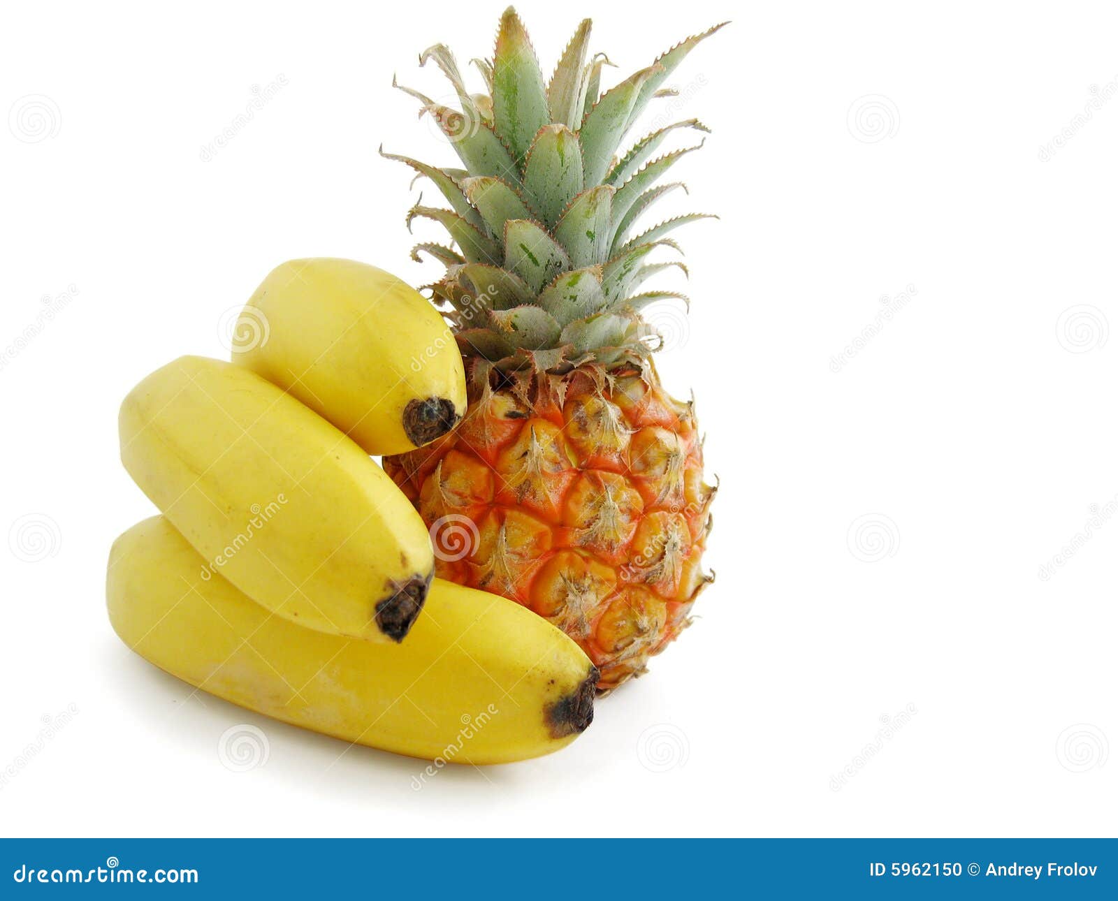 Frutta Dell'ananas E Della Banana Fotografia Stock - Immagine di ...