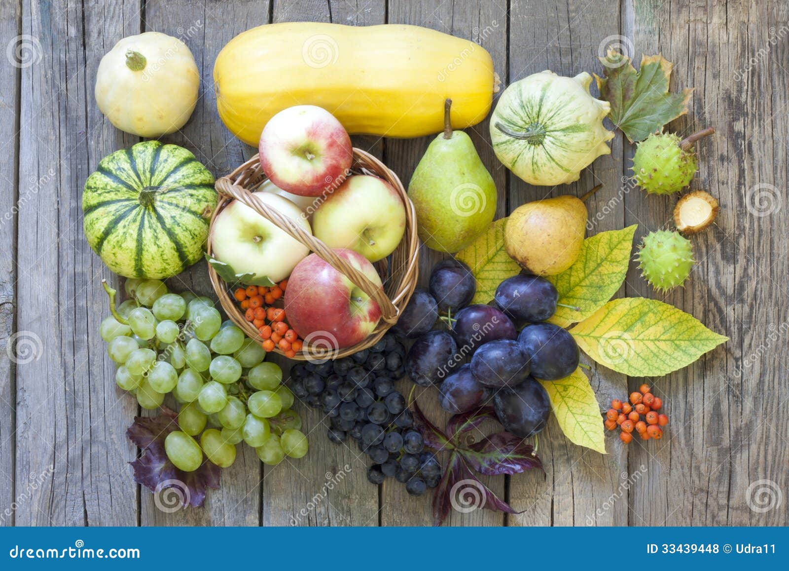 Frutta E Verdure Nella Stagione Di Autunno Fotografia Stock - Immagine ...