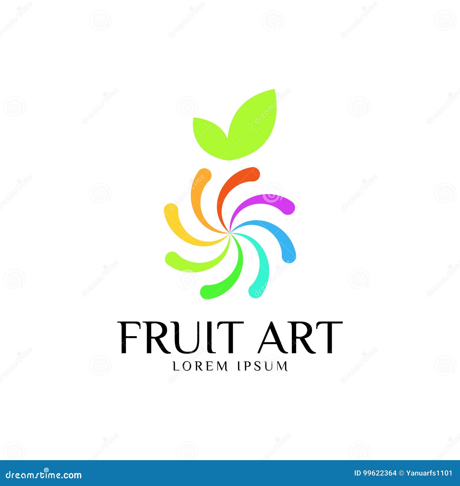 Frutta fresca Logo Vector illustrazione vettoriale. Illustrazione di ...