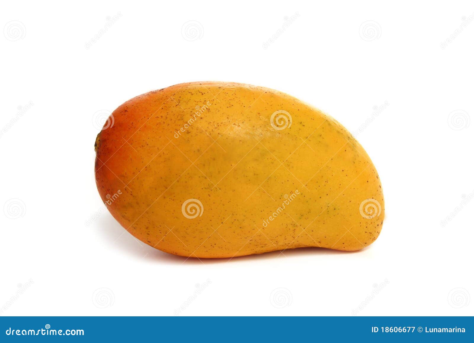 Frutta Tropicale Del Mango Isolata Su Bianco Immagine Stock - Immagine ...