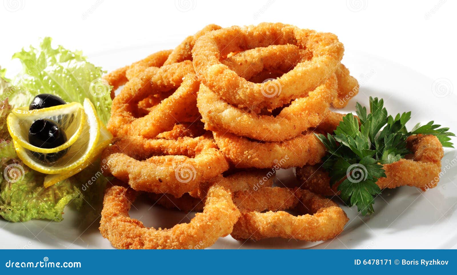 Frutti Di Mare - Calamari Fritto Immagine Stock - Immagine di antipasto ...