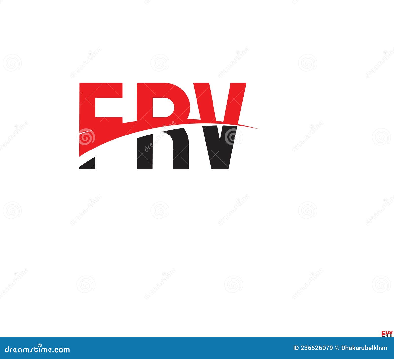 FRV Letter Initial Logo Design Vector Illustration Stock Vector ...