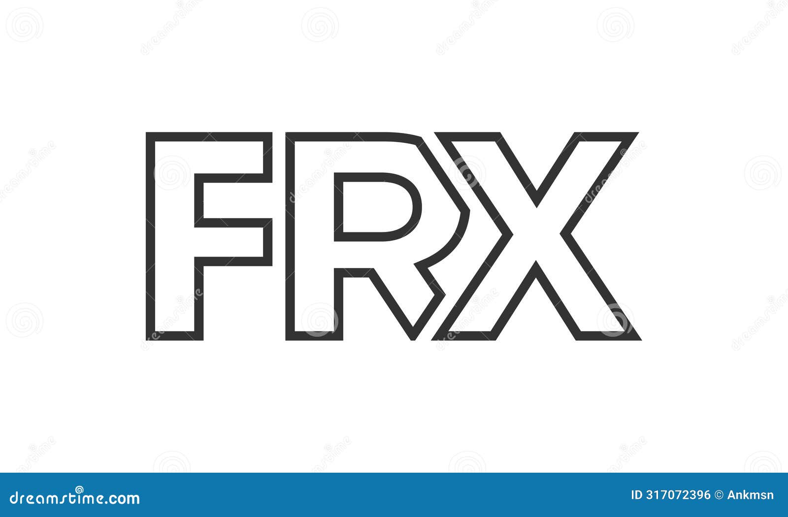 FRX Logo Design Template with Strong and Modern Bold Text. Initial ...
