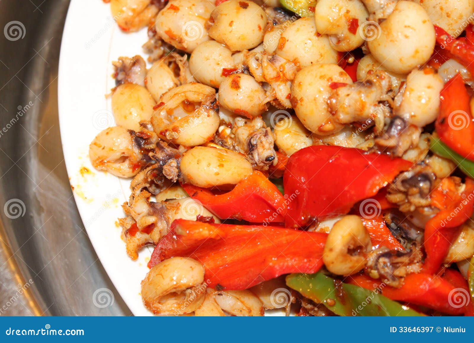 Fry Cuttlefish Wang Feature Stock Image - Image of wang, seafood: 33646397