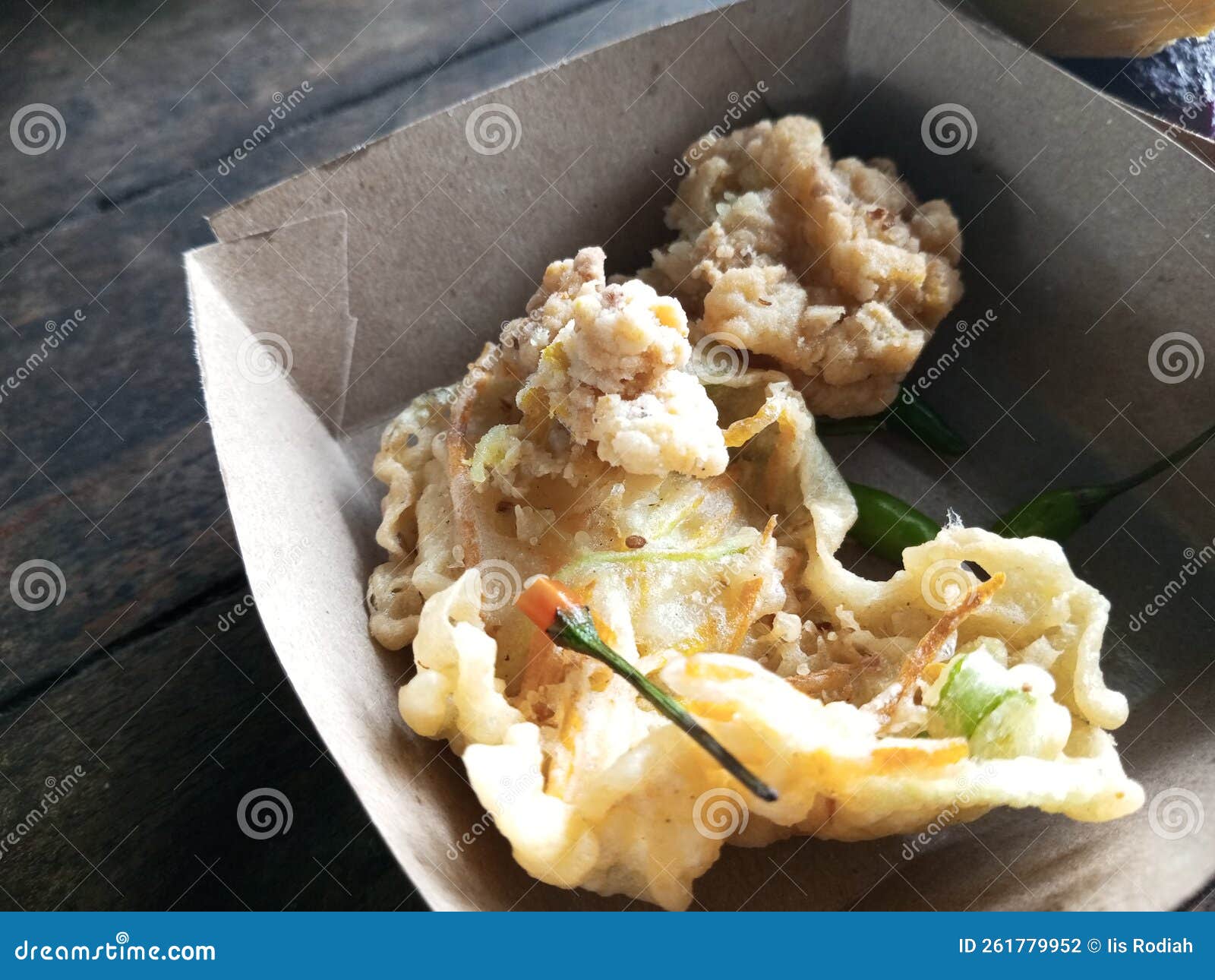 Fry Fritters from Indonesia Stock Photo - Image of snack, curry: 261779952