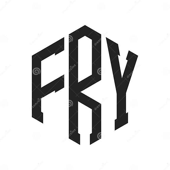 FRY Logo Design. Initial Letter FRY Monogram Logo Using Hexagon Shape ...