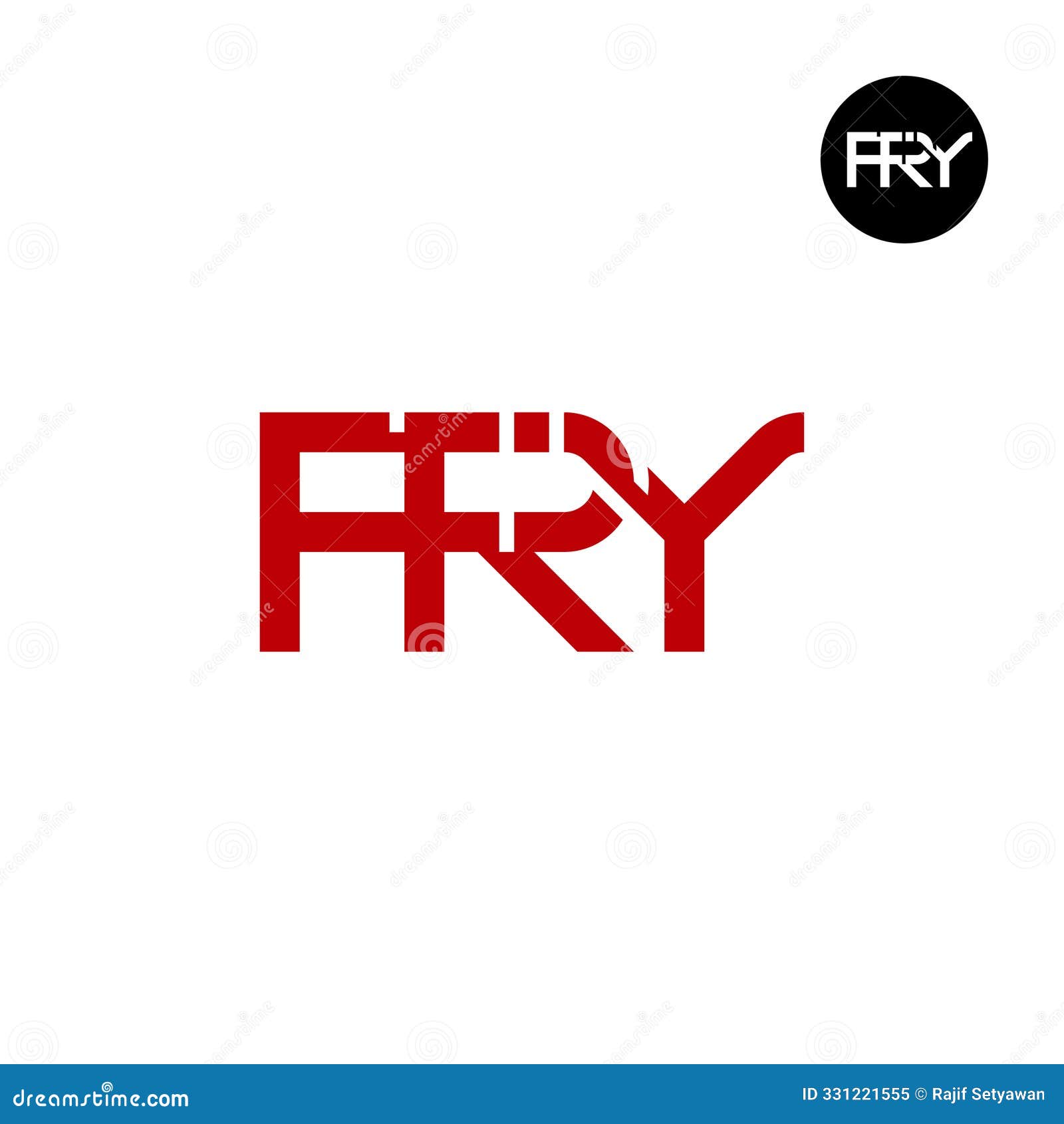 FRY Logo Letter Monogram Design Stock Vector - Illustration of logo ...