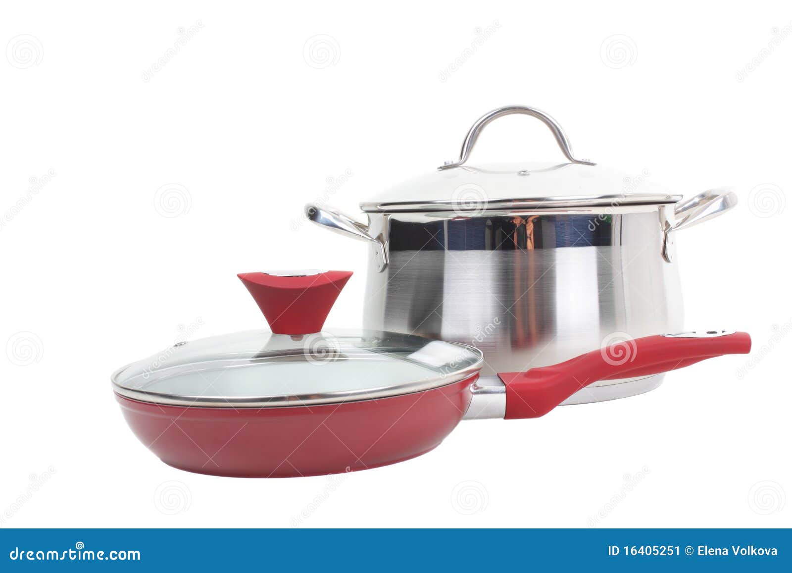 Fry Pan with Ceramic Non-stick Coating Stock Image - Image of steel ...