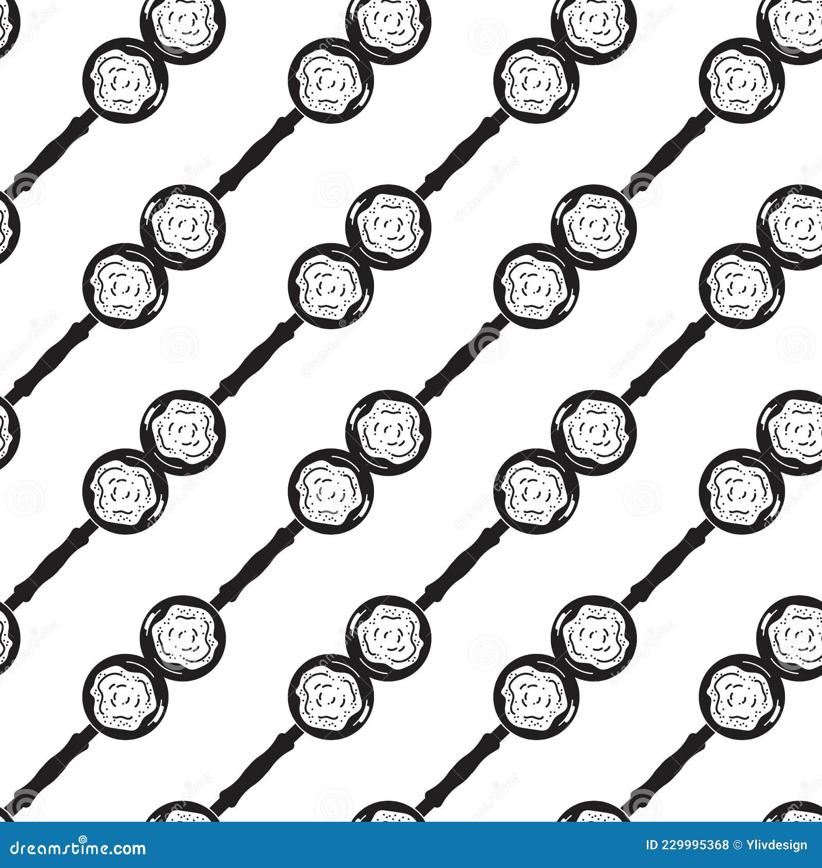 Fry Pan Pattern Seamless Vector Stock Vector - Illustration of ...