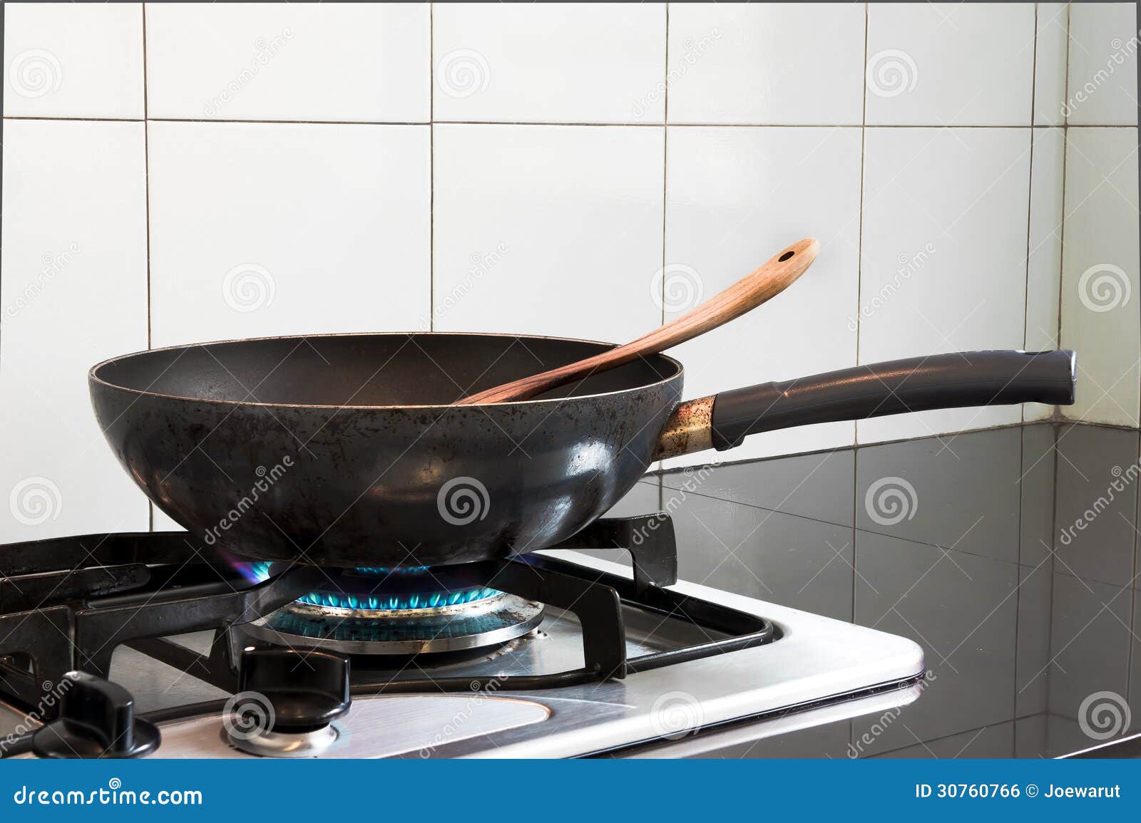 Fry pan stock photo. Image of oven, utensil, unhealthy - 30760766