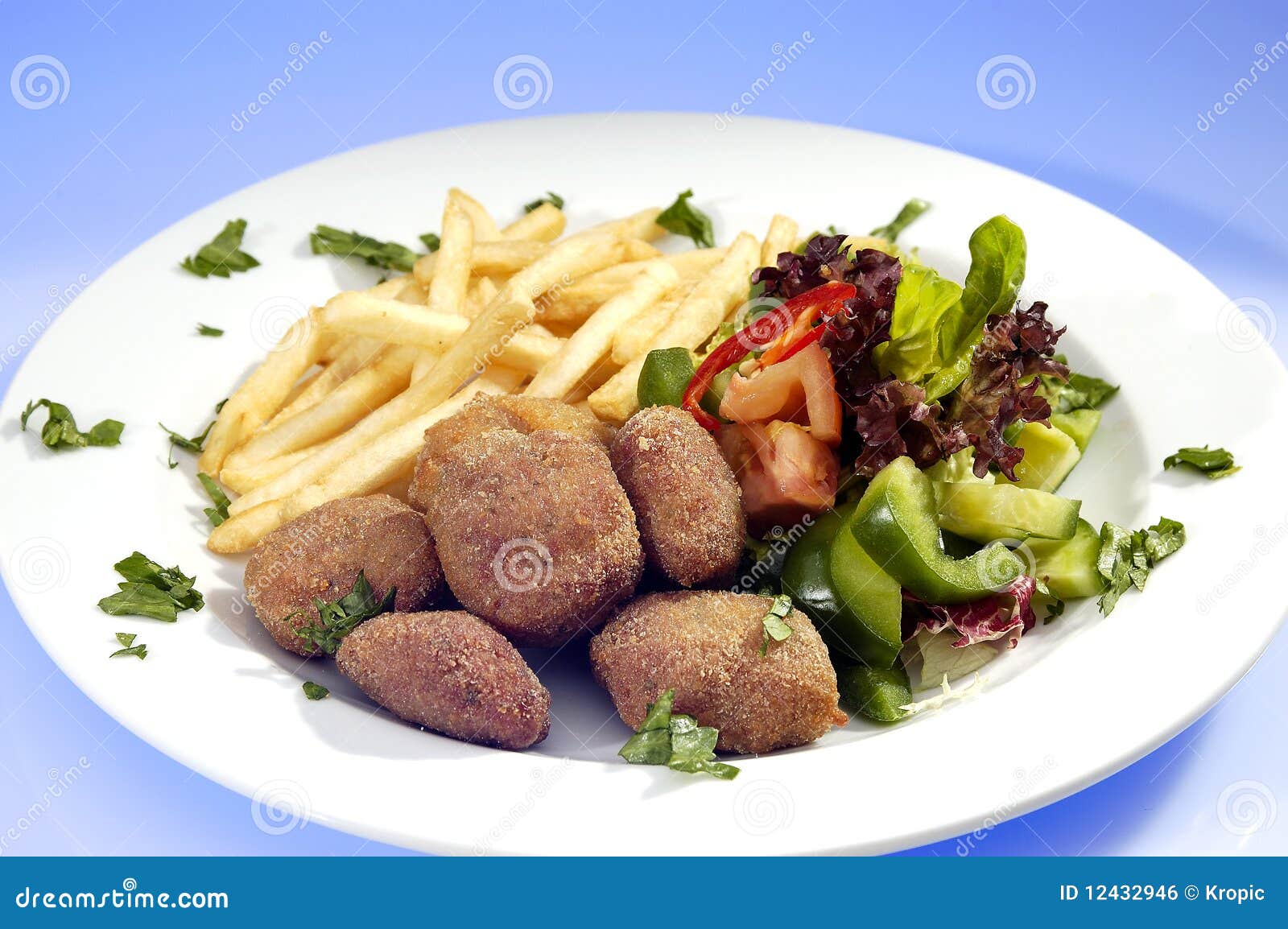 Fry rissole stock photo. Image of lunch, delicious, gourmet - 12432946