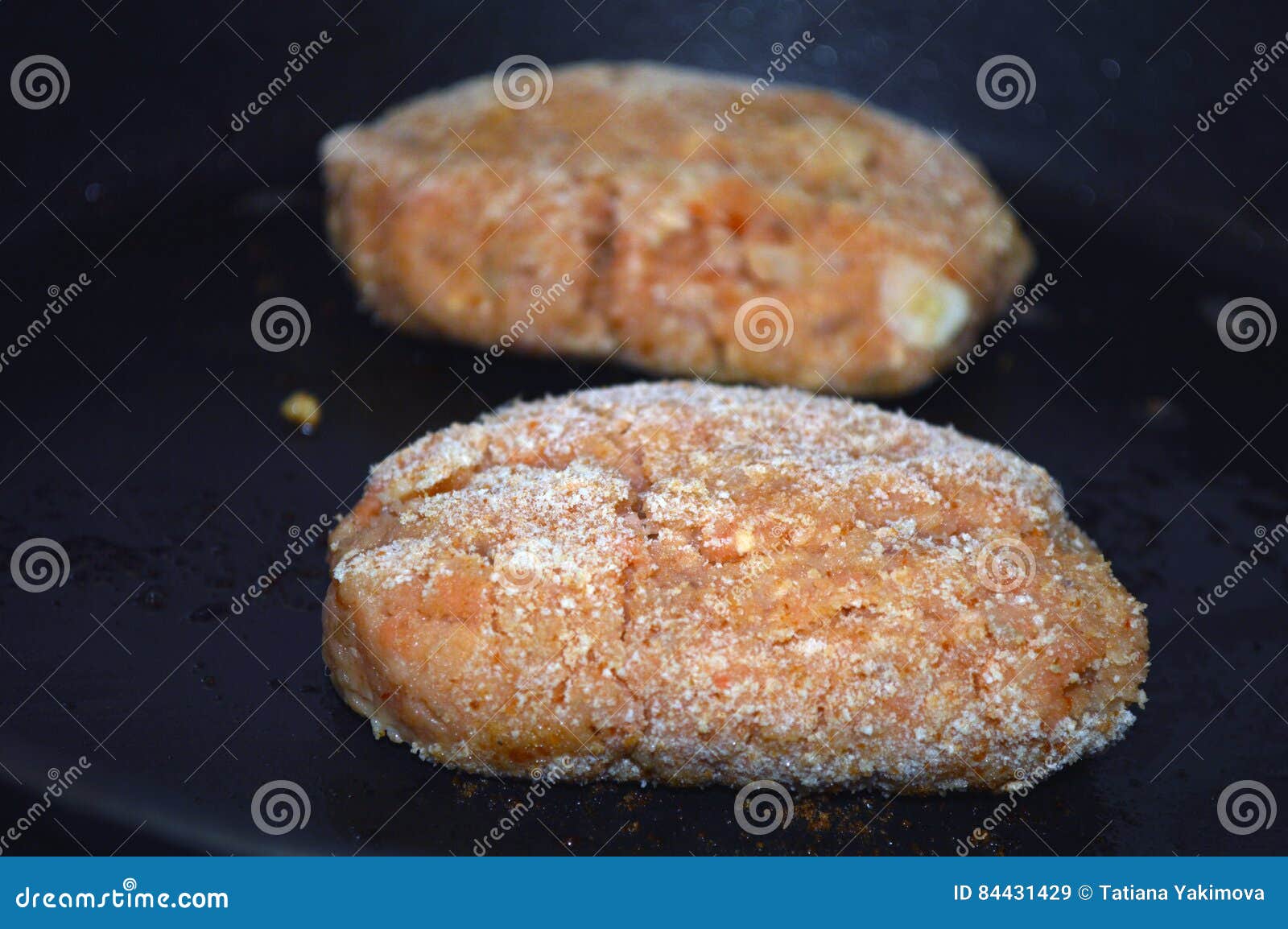 Fry-up fishcakes stock image. Image of prepared, potatoes - 84431429