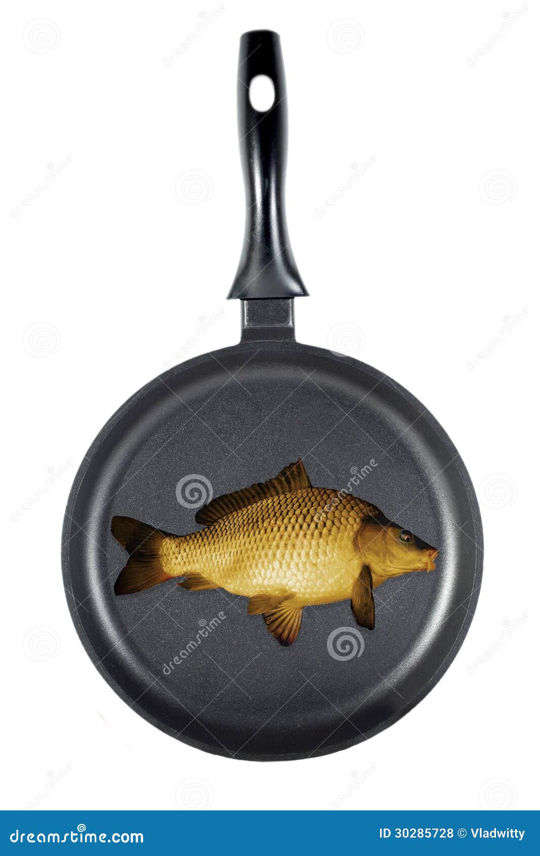 Frying fish stock photo. Image of fried, healthy, close - 30285728