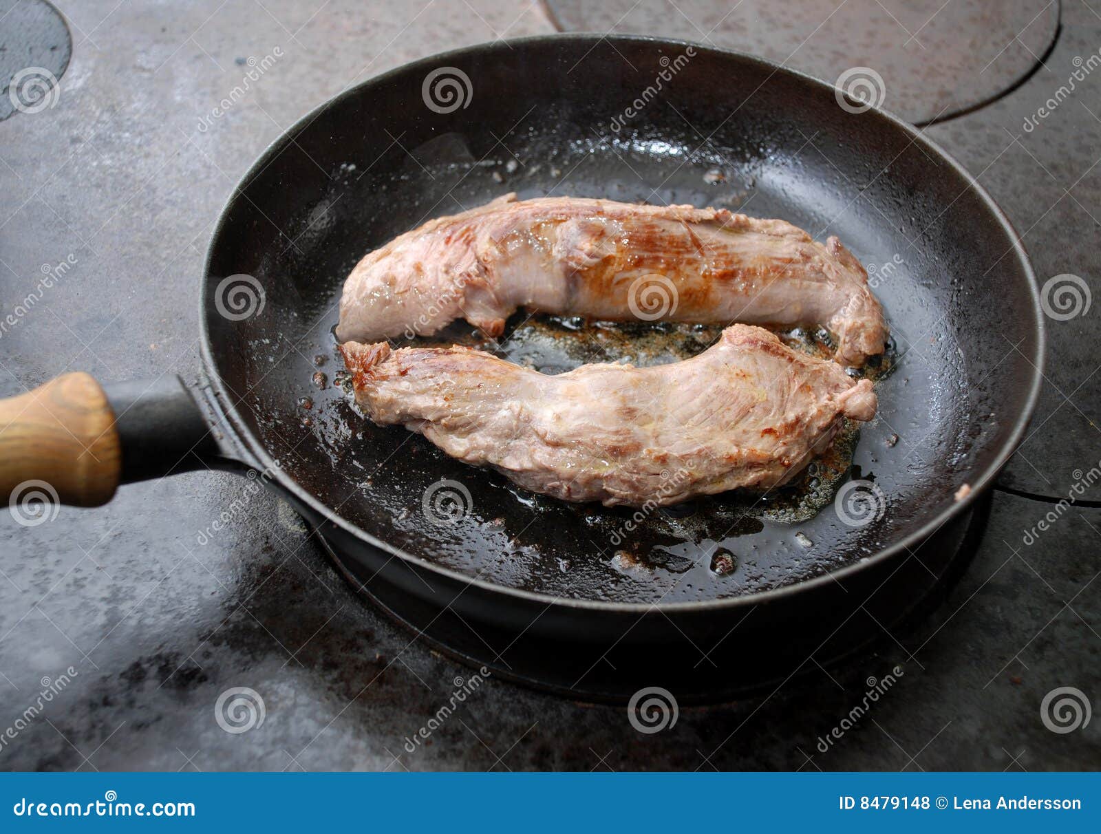 Frying meat stock photo. Image of meats, stove, fillet - 8479148