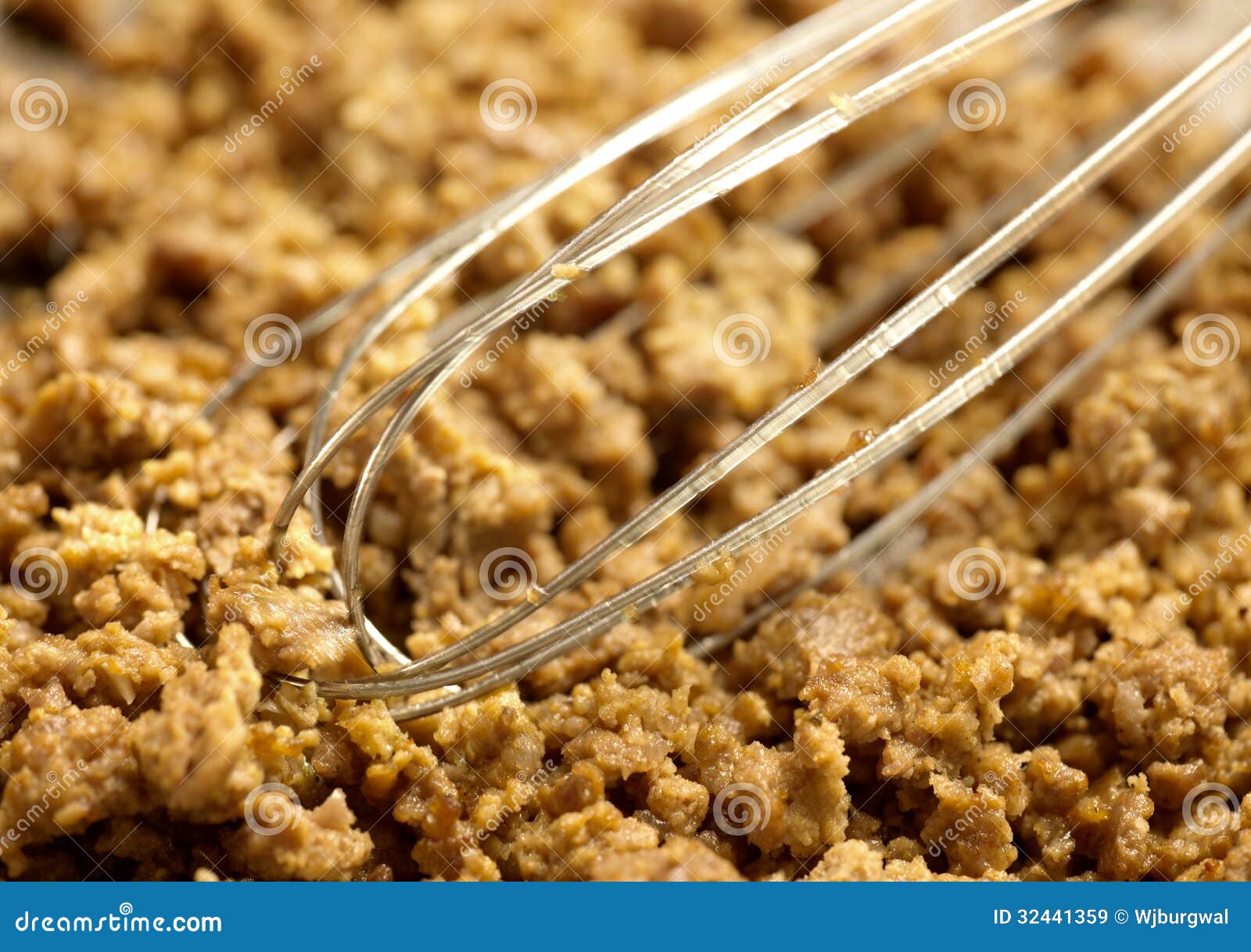 Frying minced meat stock image. Image of stove, taste - 32441359