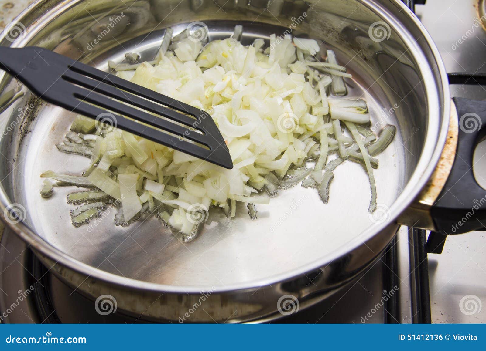 Frying Onion stock photo. Image of organic, fresh, frying - 51412136