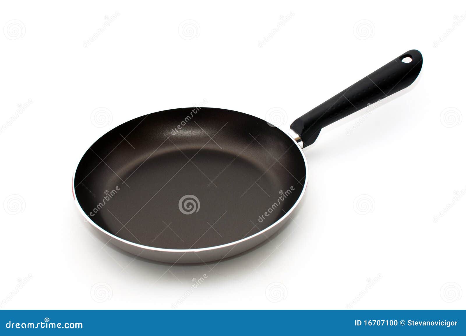 Frying pan stock photo. Image of saute, surface, handle - 16707100