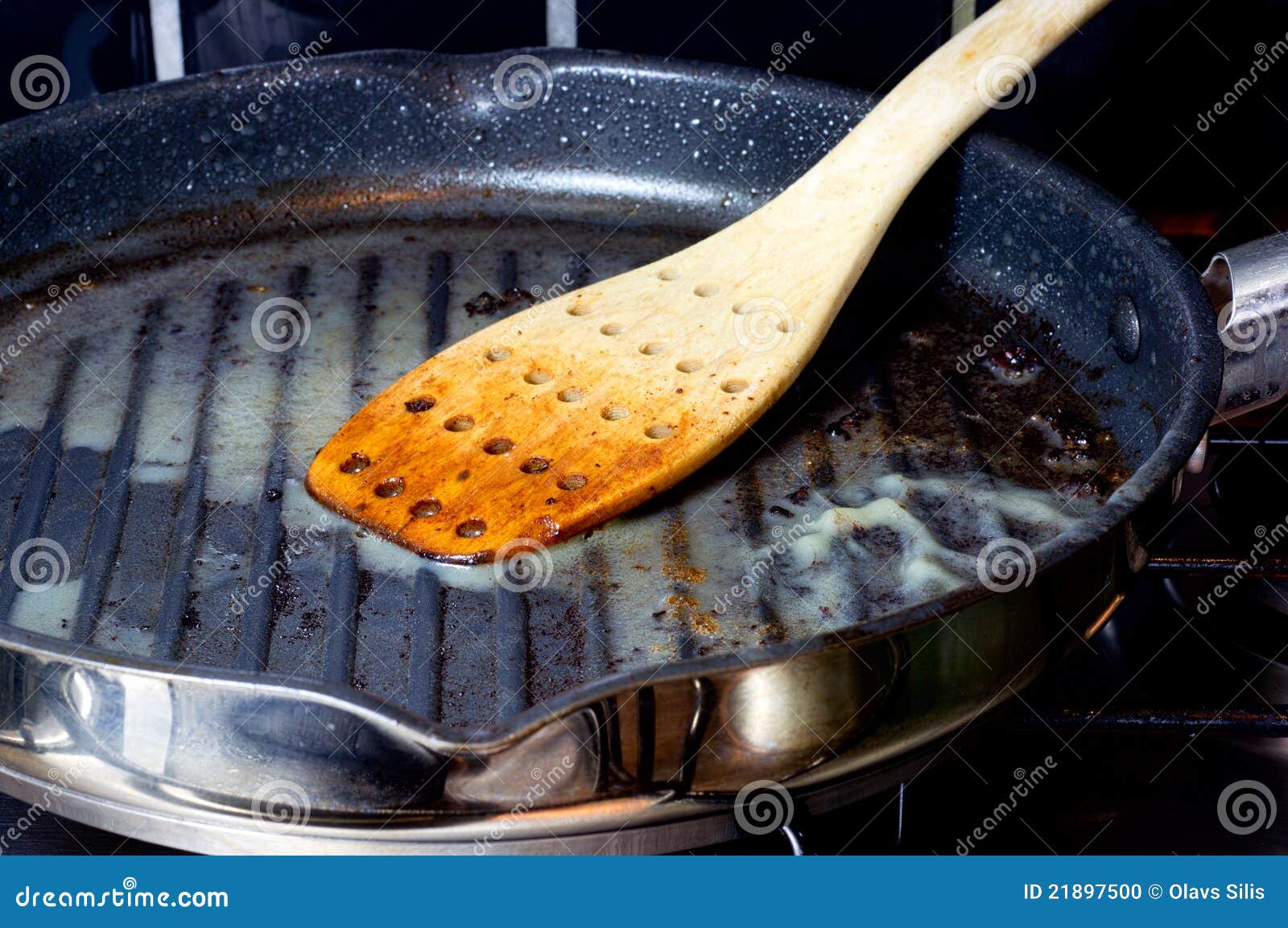 Frying pan stock photo. Image of cooking, meat, frying - 21897500