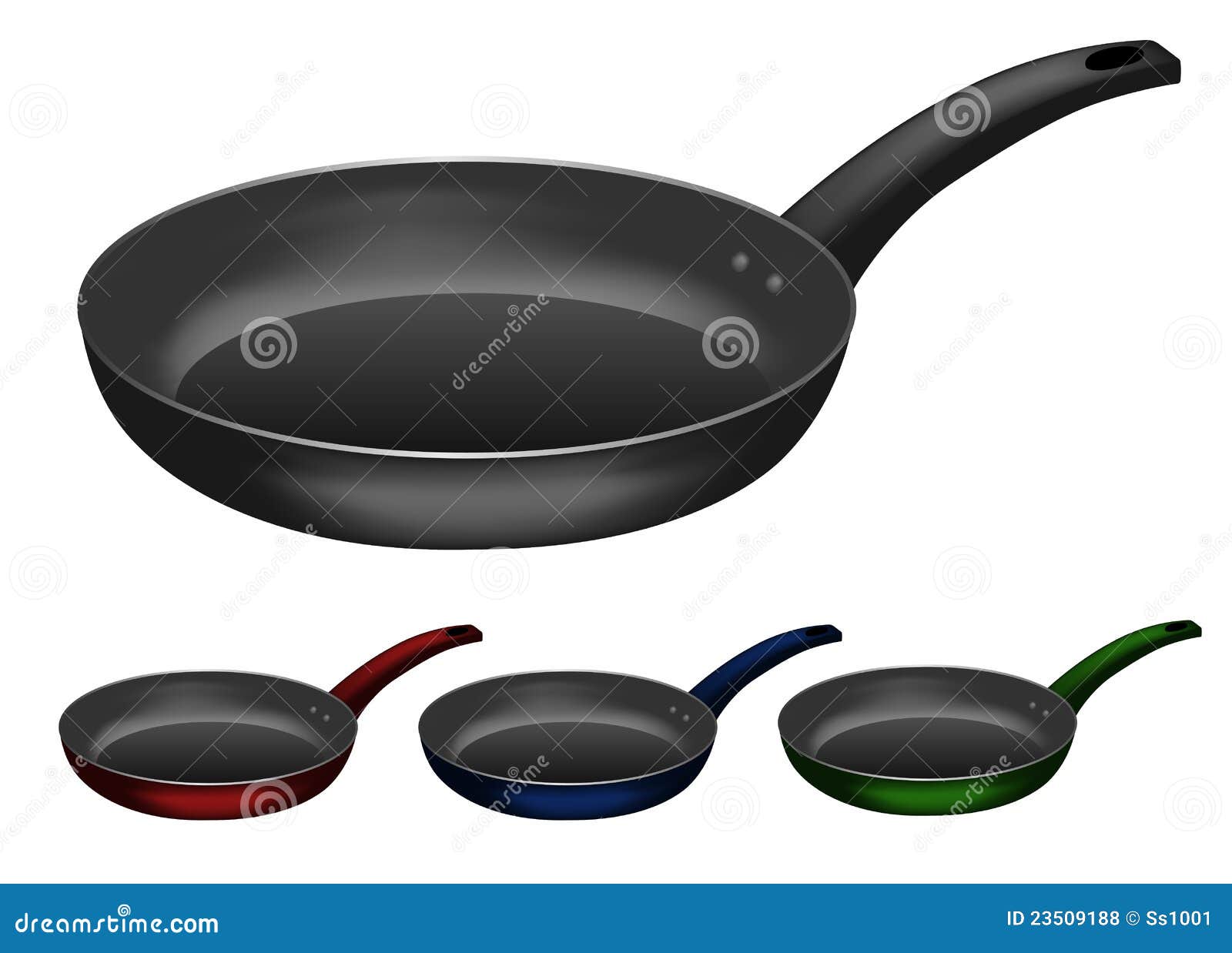 Frying pan stock vector. Illustration of culinary, fried - 23509188