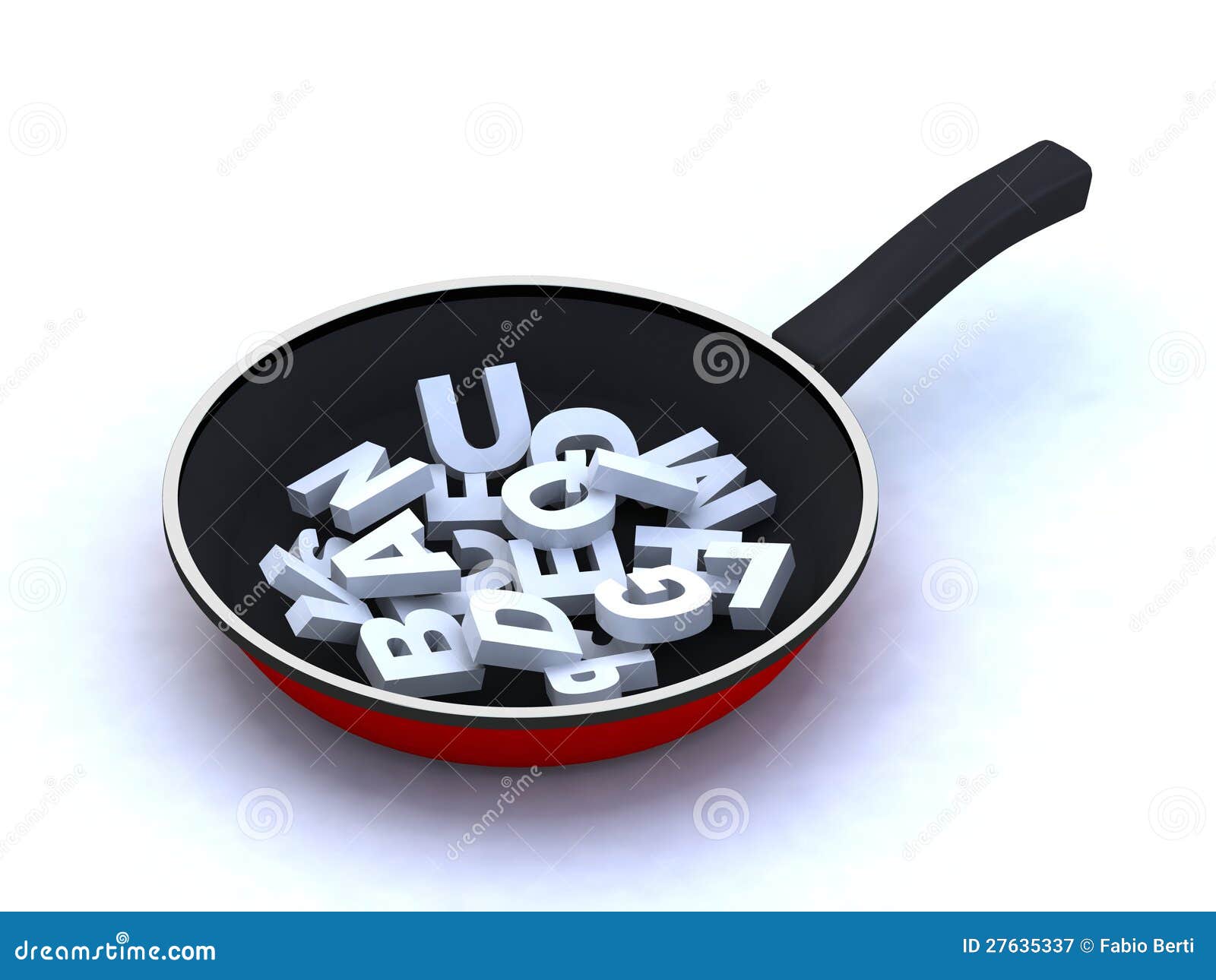 Frying pan alphabet stock illustration. Illustration of kitchen - 27635337