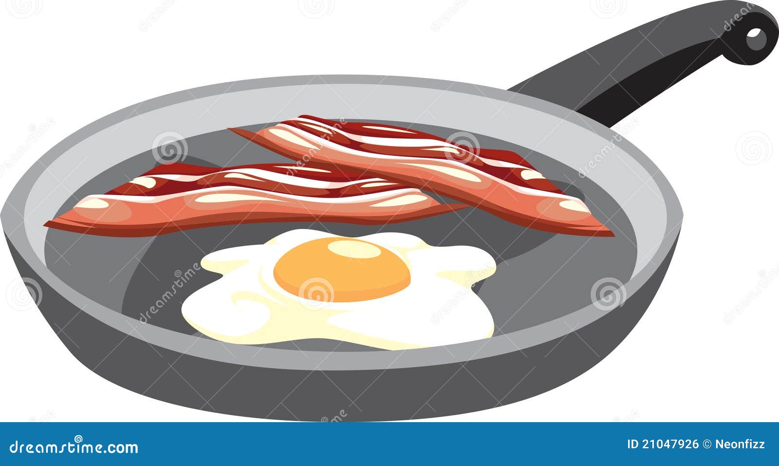 Frying Bacon Cartoon
