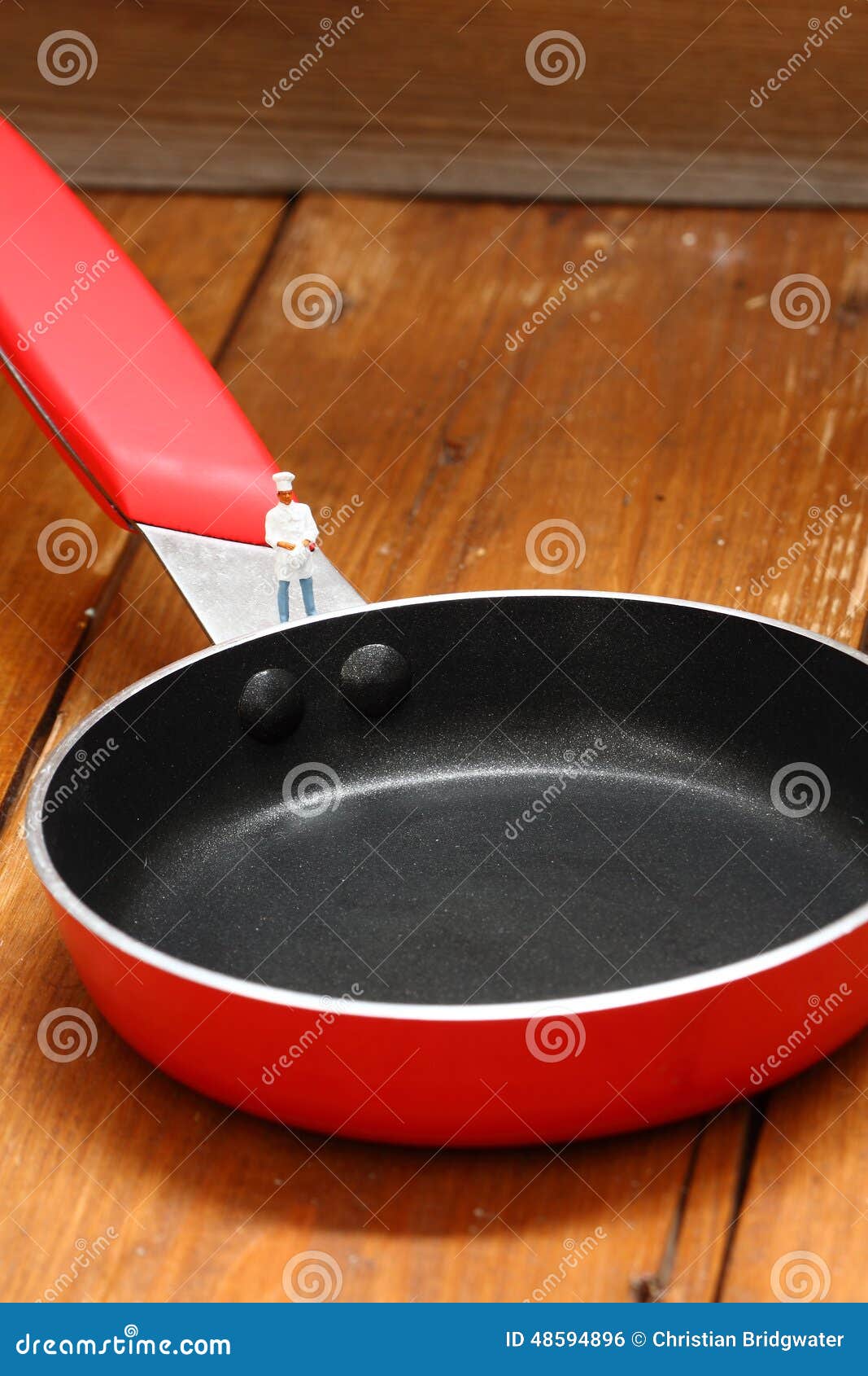 Frying pan chef B stock photo. Image of kitchenware, teflon - 48594896