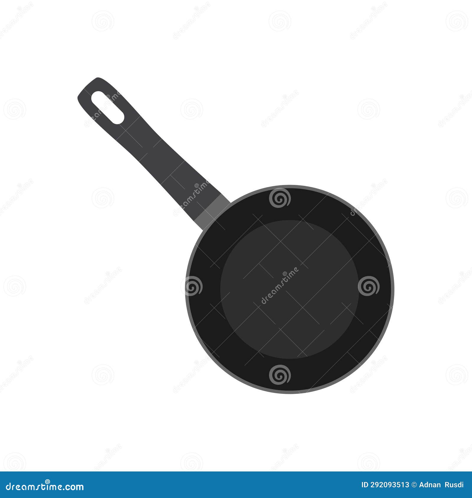 Frying Pan Flat Design Vector Illustration Stock Vector - Illustration ...