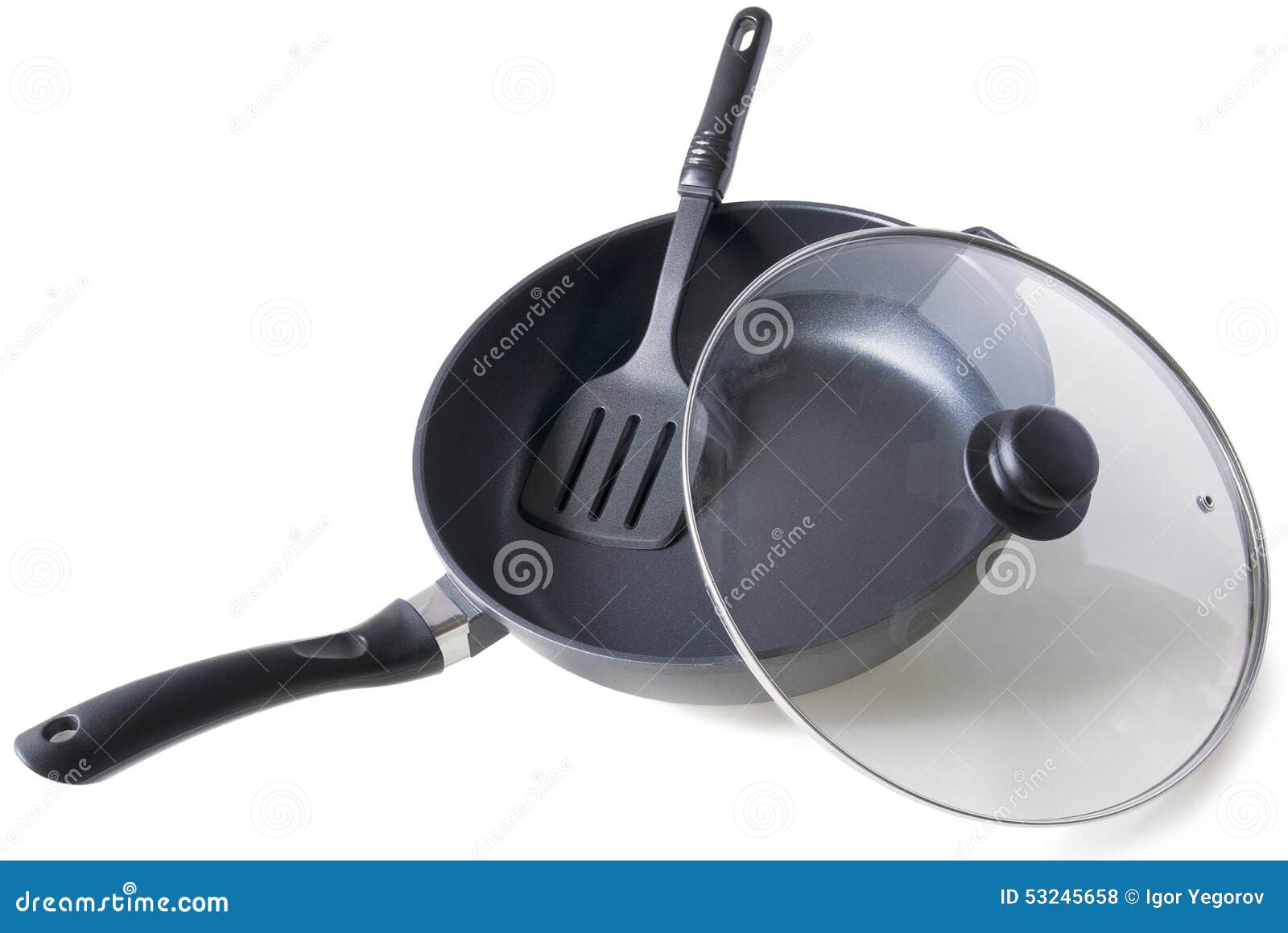 Frying Pan Glass Lid Plastic Paddle Stock Photos - Free & Royalty-Free ...