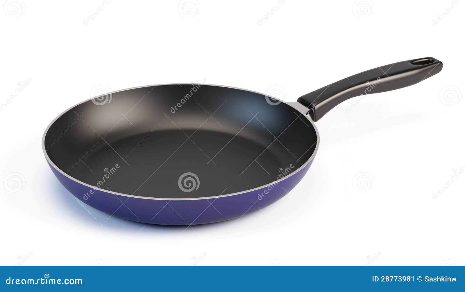 Frying Pan With Handle For Cooking Meal Monochrome Sketch Outline ...