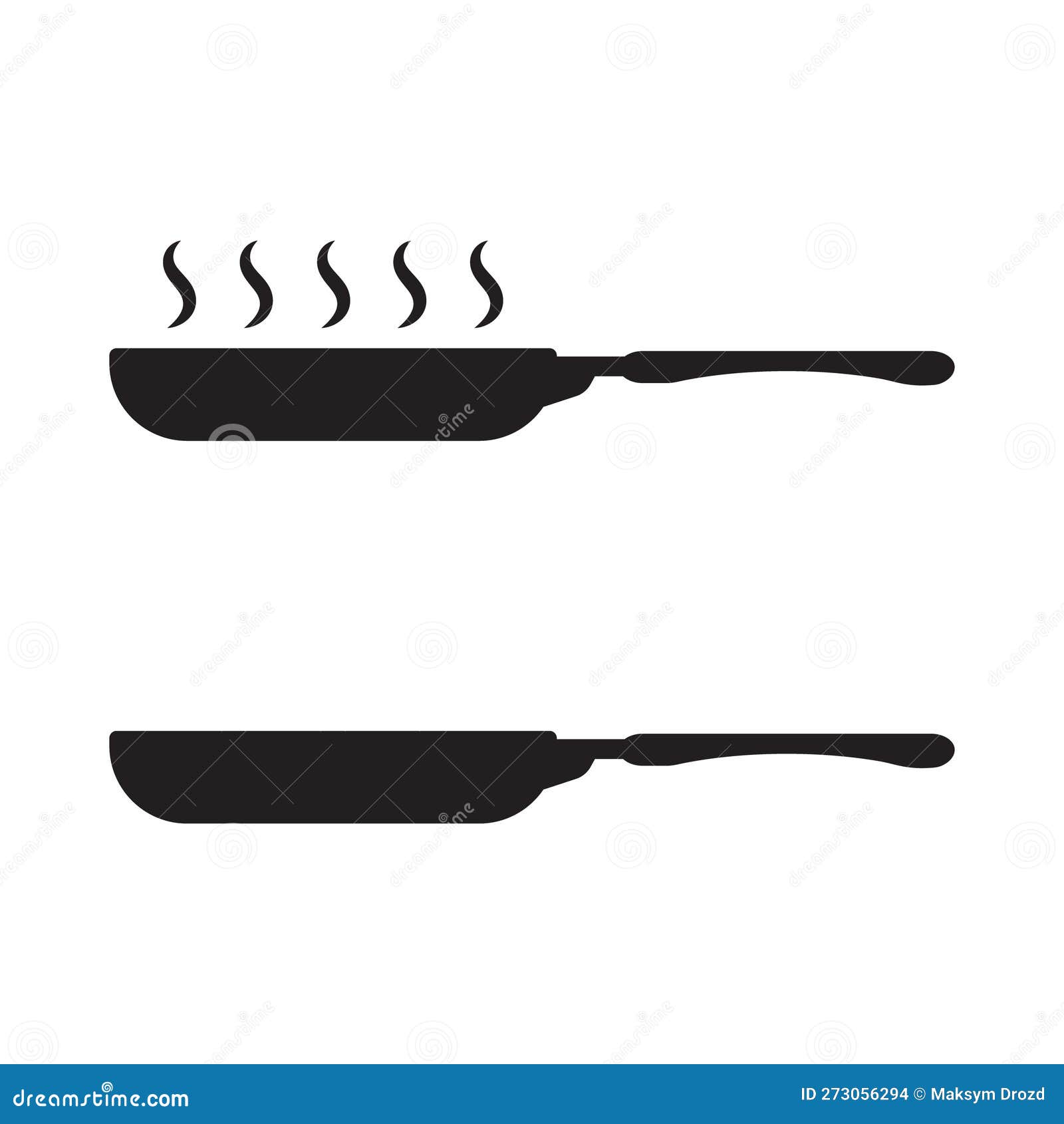 Frying Pan Icon. Frying Pan Sign. Stock Vector - Illustration of ...