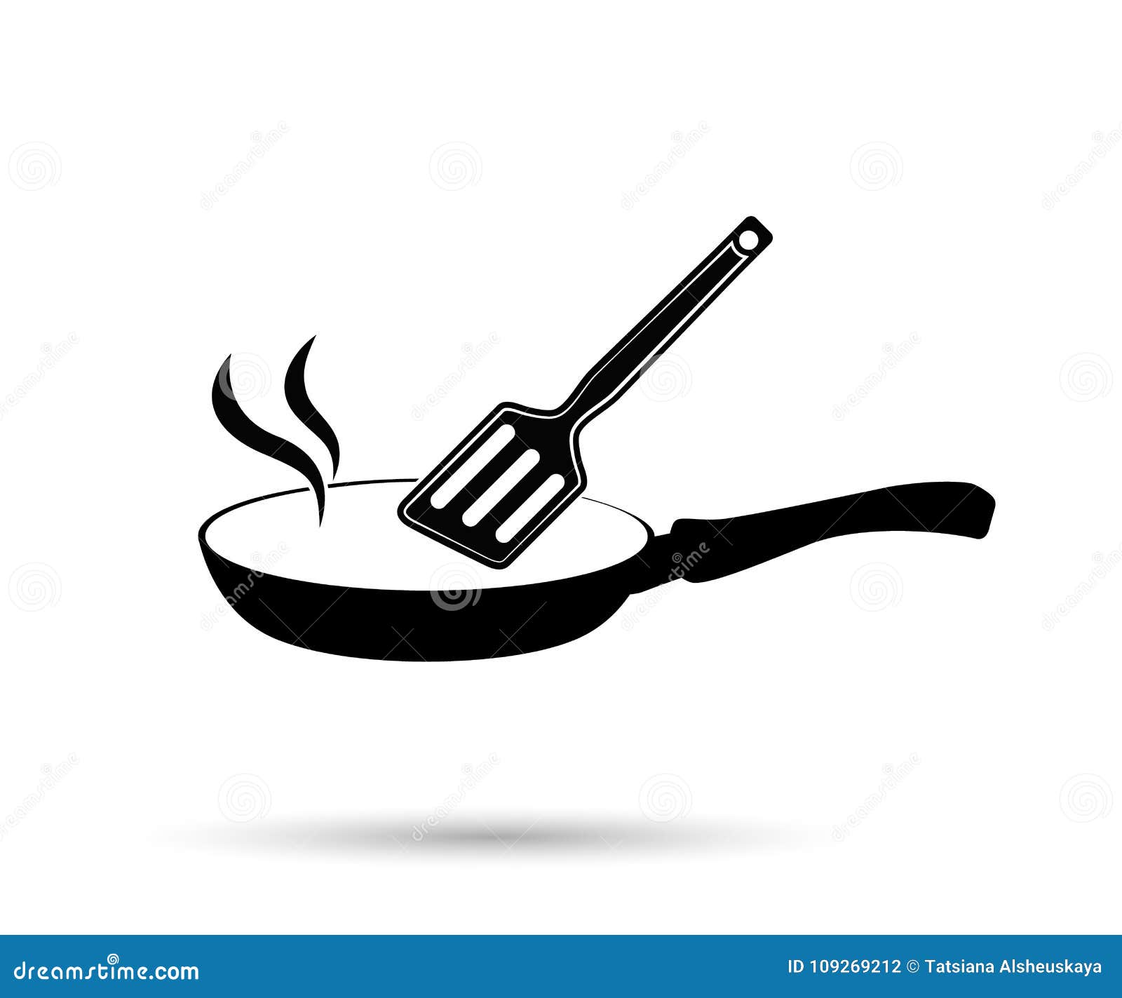 Frying Pan Icon. Vector Icon Pans. Stock Vector - Illustration of steel ...