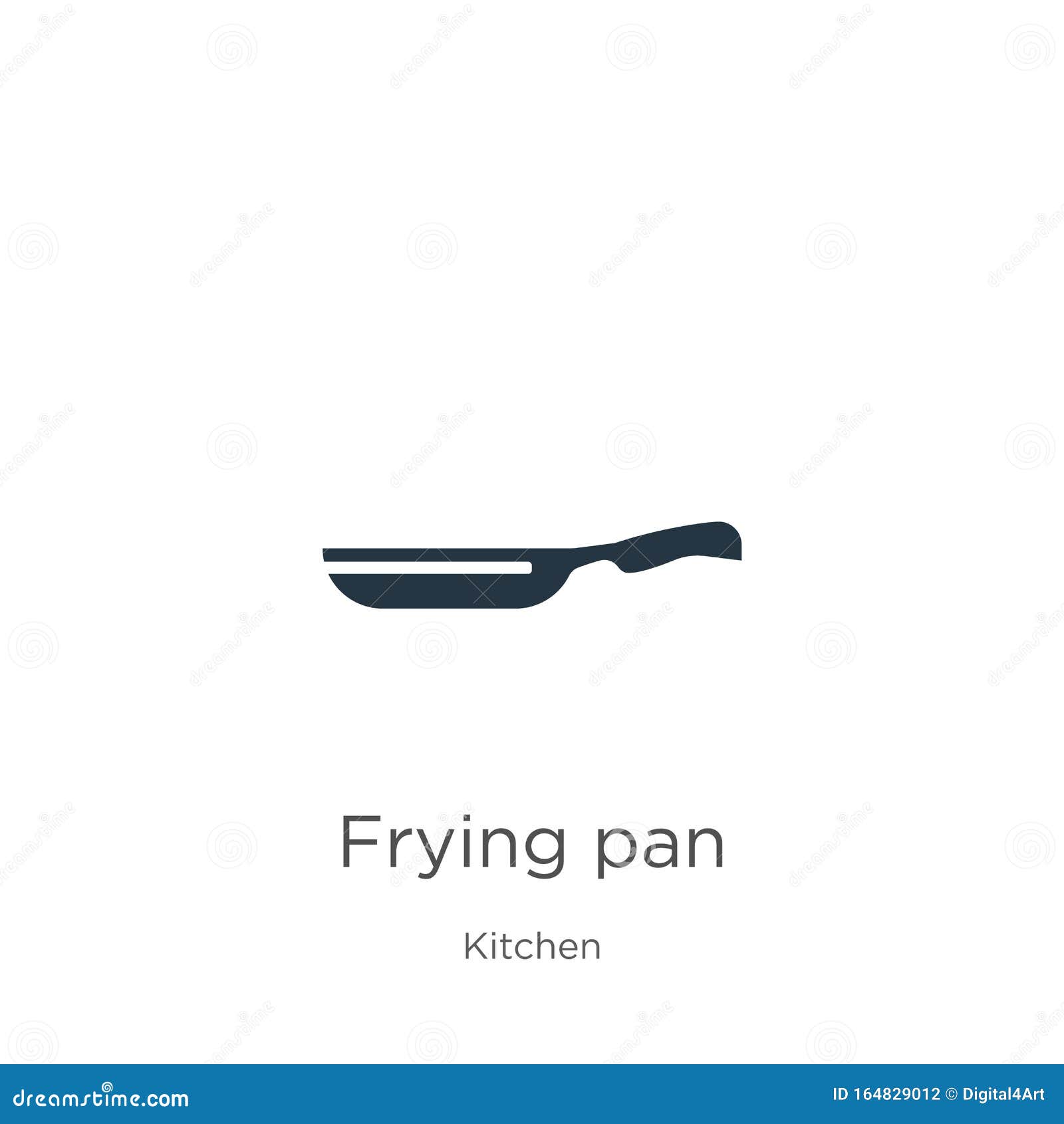 Frying Pan Icon Vector. Trendy Flat Frying Pan Icon from Kitchen ...