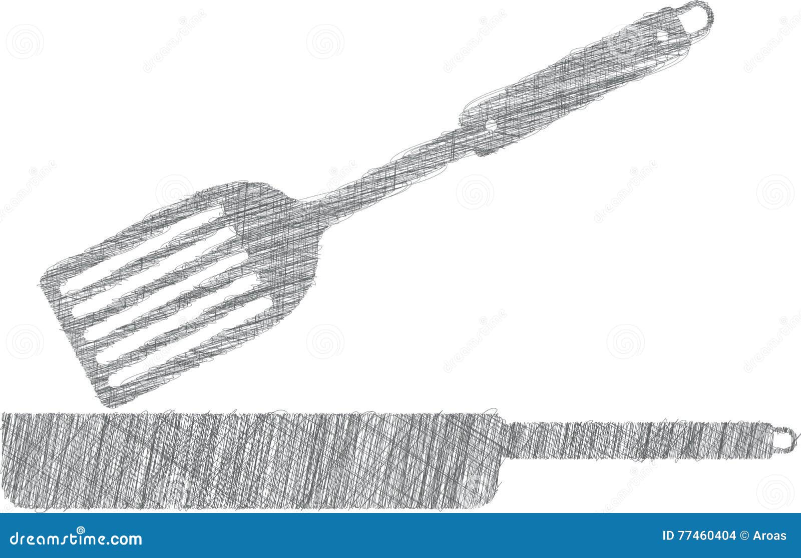Frying Pan Illustration, Kitchen Utensils Stock Vector - Illustration ...