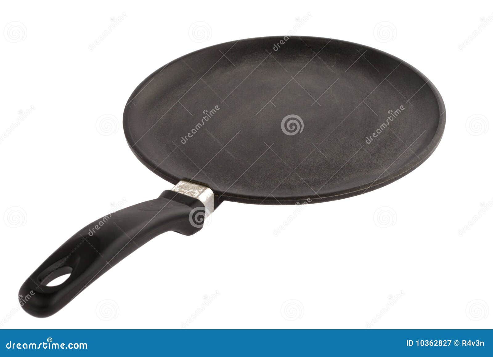Frying pan isolated stock image. Image of utensil, black - 10362827