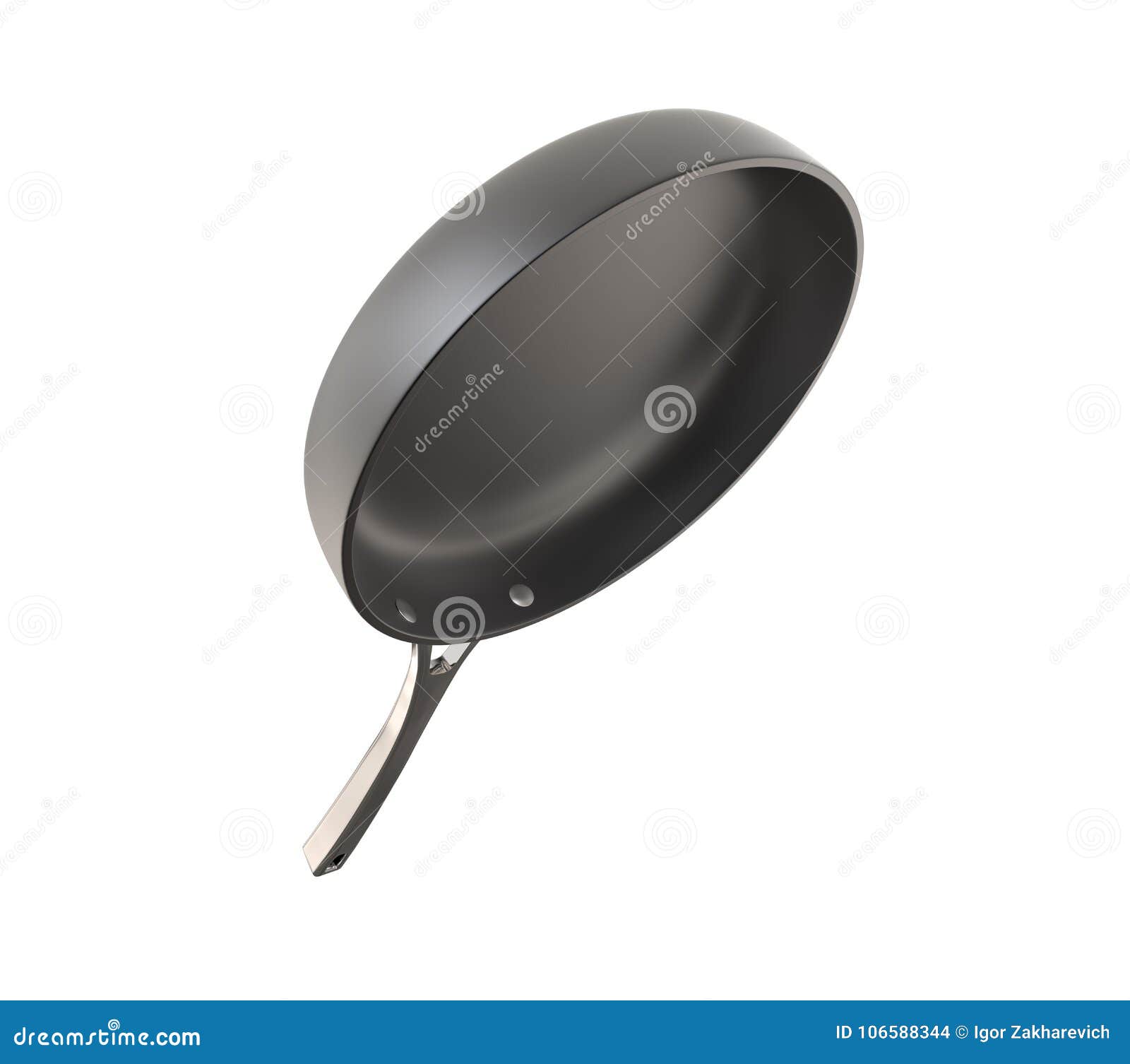Frying pan isolated stock illustration. Illustration of utensil - 106588344