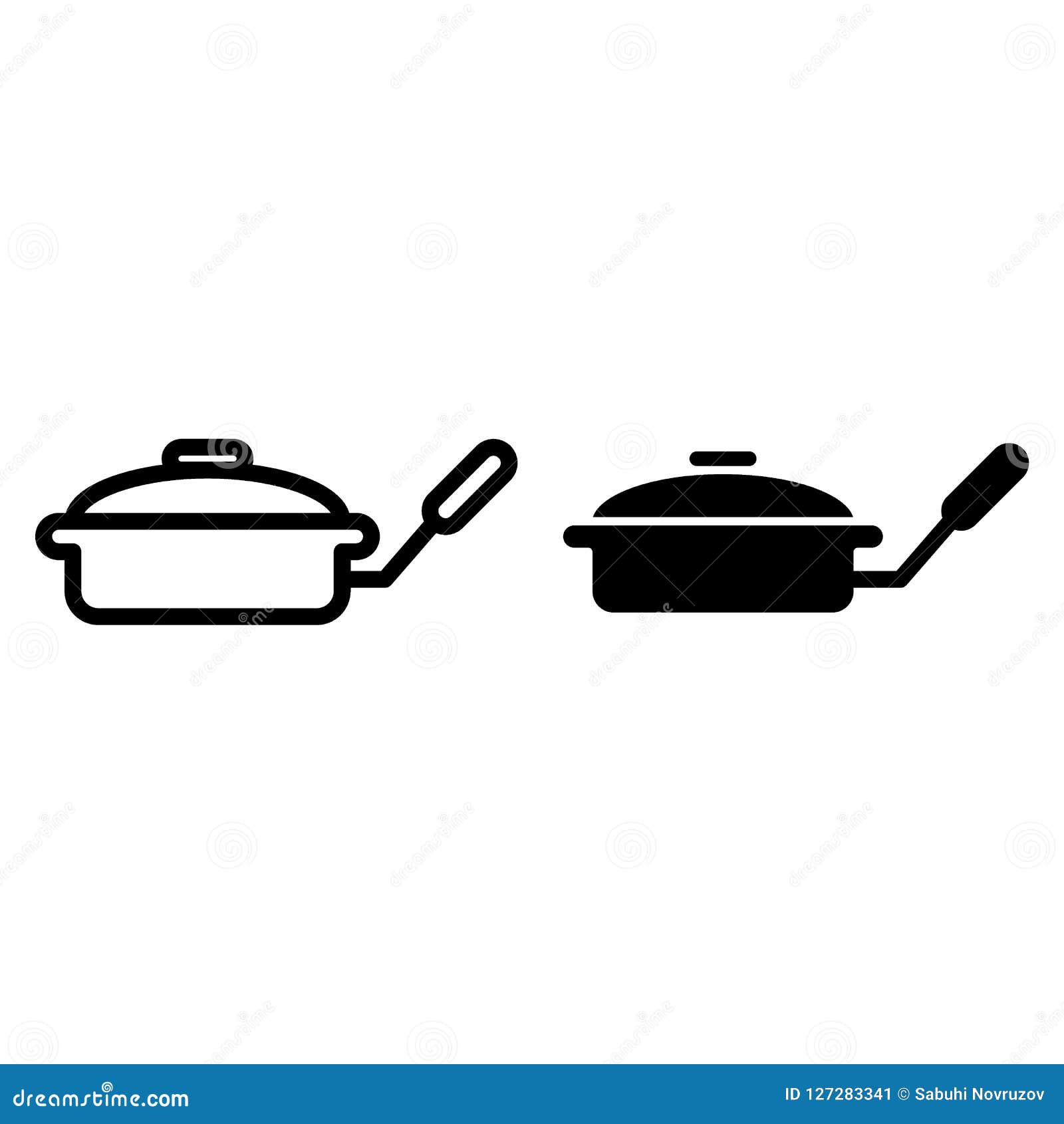 Illustration Of Griddle Pan Cartoon Vector | CartoonDealer.com #131903253