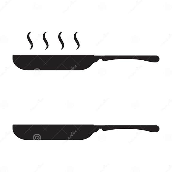 Frying Pan Icon. Frying Pan Vector Signs. Stock Vector - Illustration ...