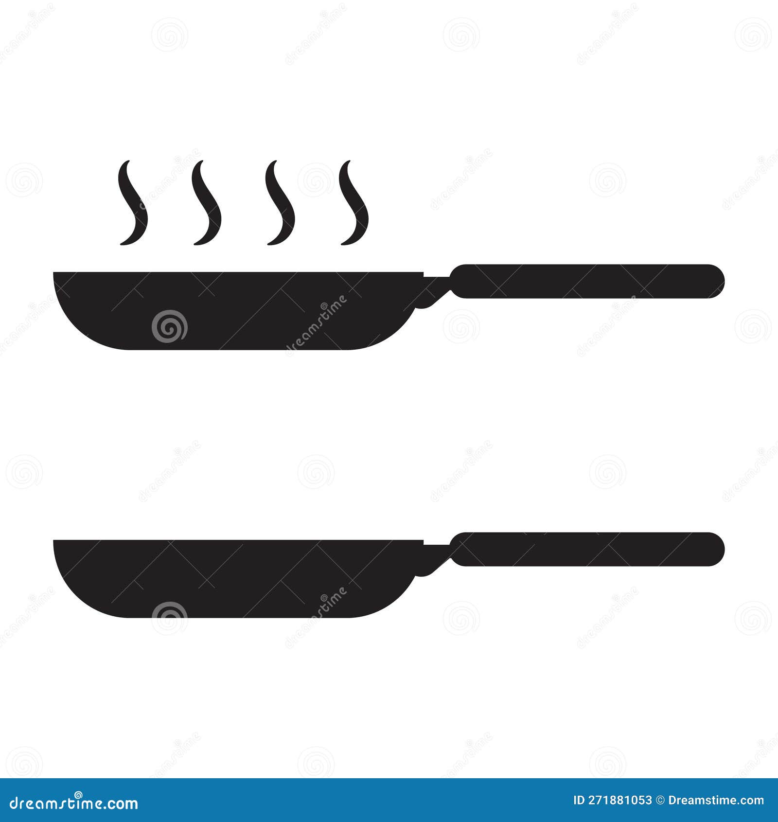 Frying Pan Vector Icon. Frying Pan Isolated Signs Stock Vector ...