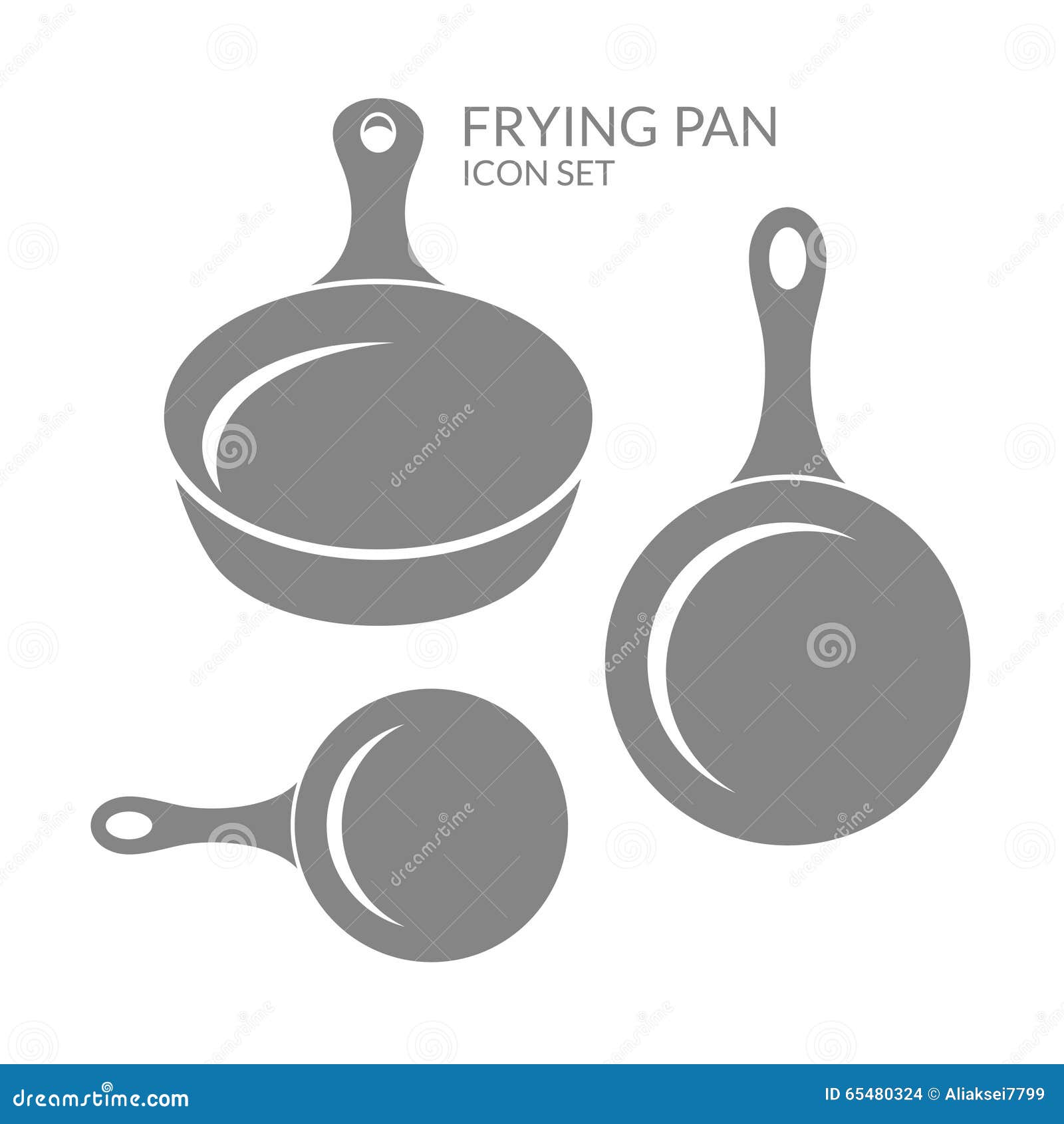 Frying Pan Stock Vector Illustration Of Sign Vector 65480324