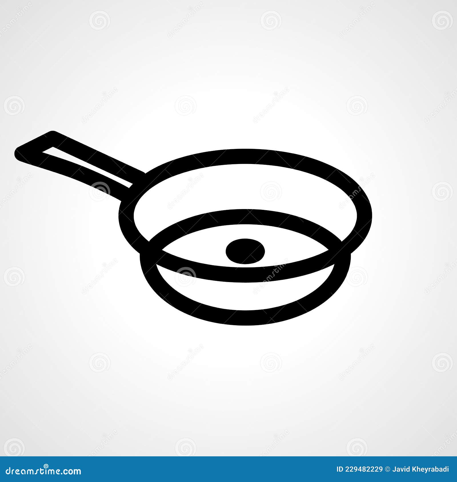 Frying Pan Line Icon. Frying Pan Linear Outline Icon Stock Vector ...