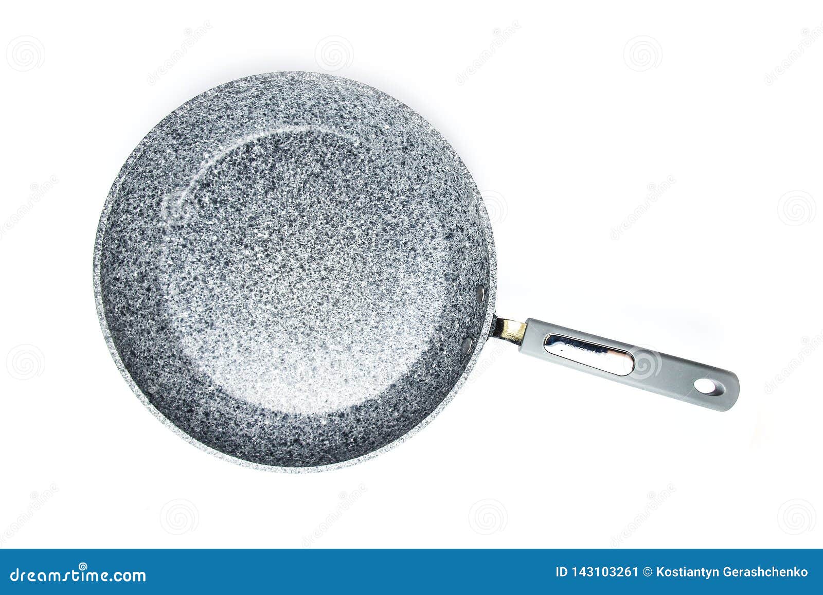 Frying Pan on a White Background Stock Image - Image of black, side ...