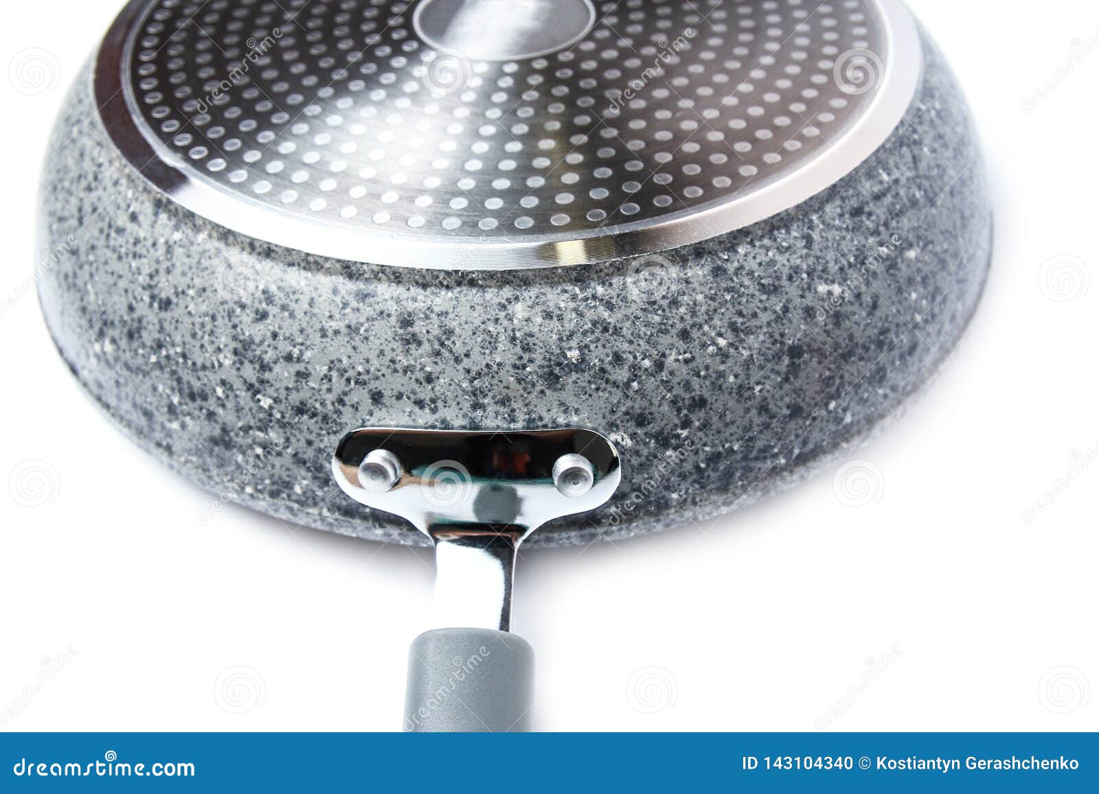 Frying Pan on a White Background Stock Photo - Image of side, heavy ...