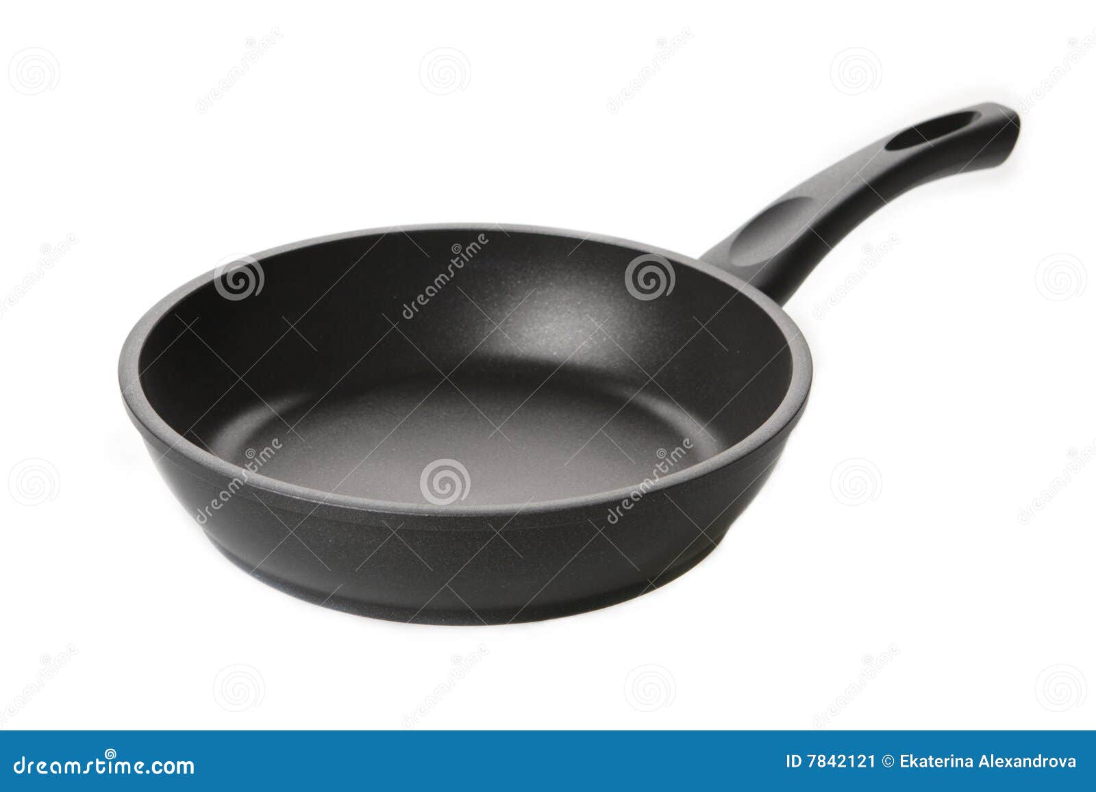 Frying Pan on a White Background Stock Image - Image of frying, metal ...