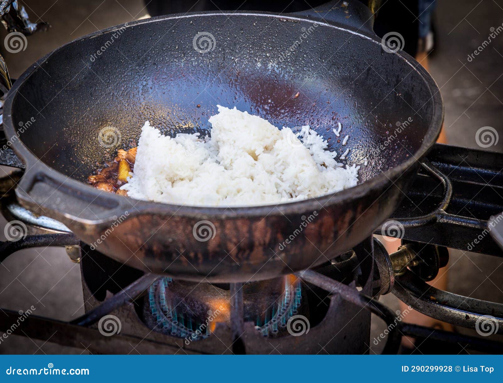 Frying White Rice stock photo. Image of florida, frying - 290299928