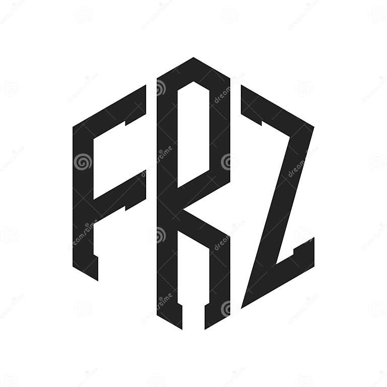 FRZ Logo Design. Initial Letter FRZ Monogram Logo Using Hexagon Shape ...
