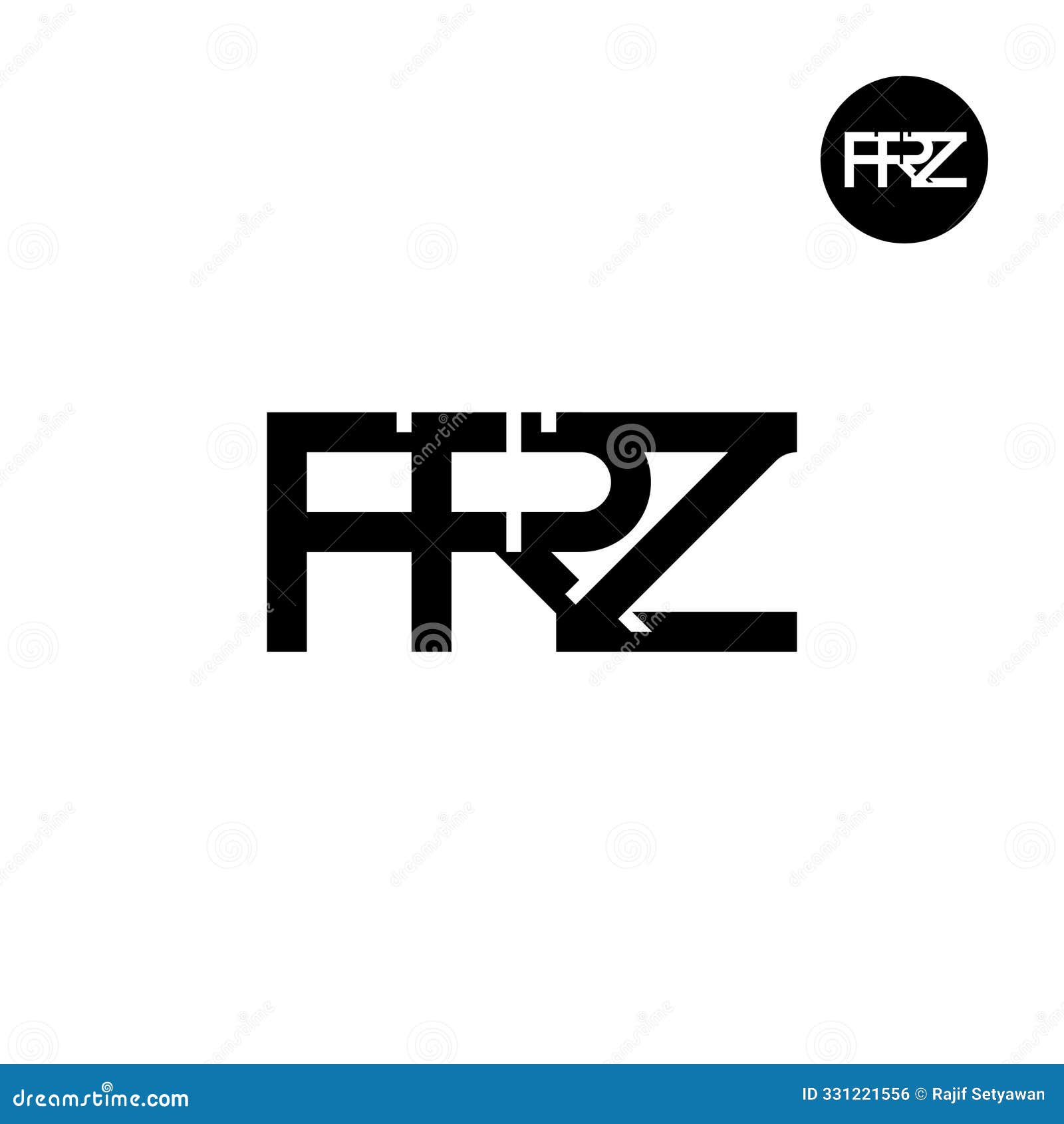 FRZ Logo Letter Monogram Design Stock Vector - Illustration of name ...